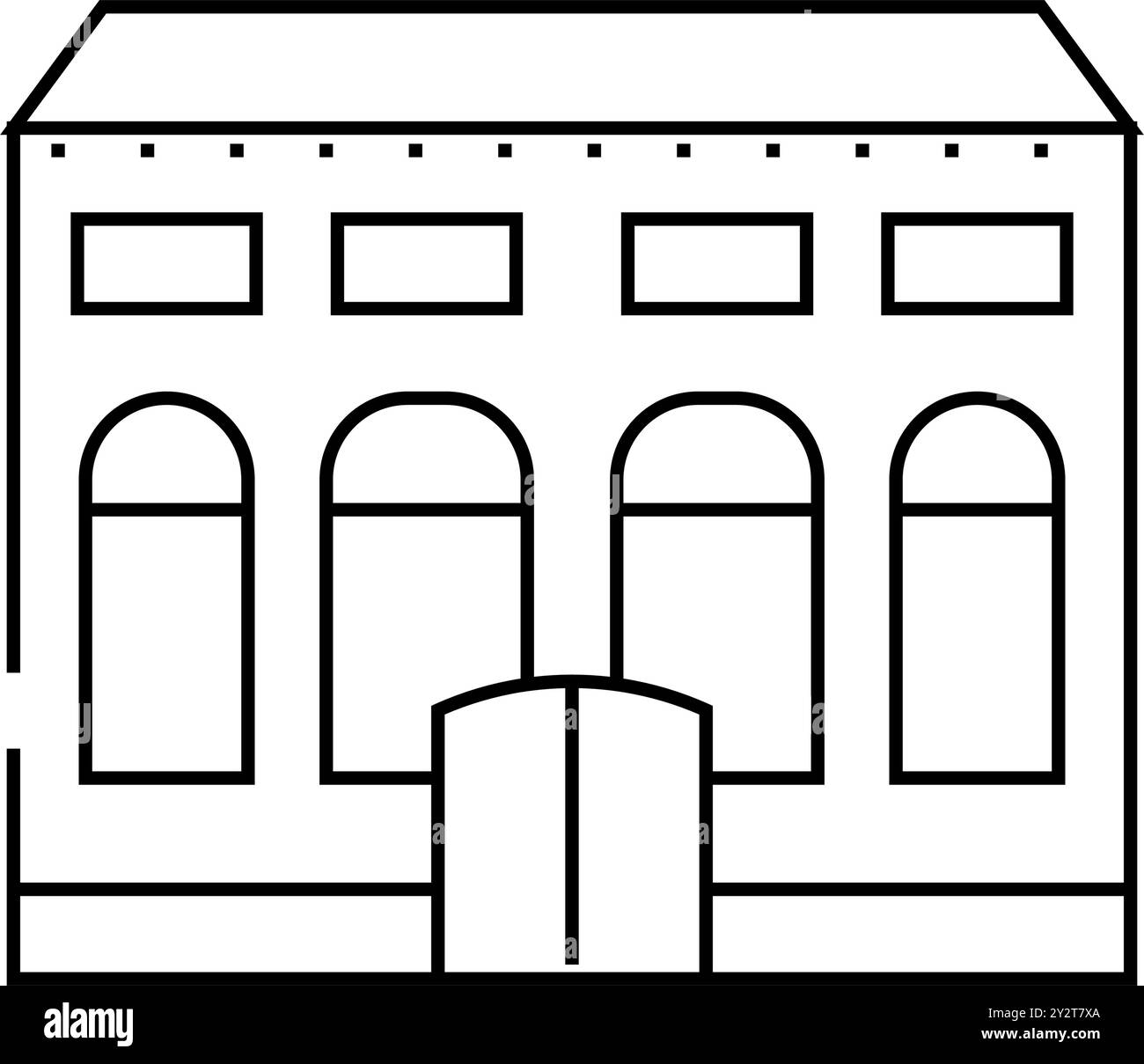 residence house line icon vector illustration Stock Vector Image & Art ...