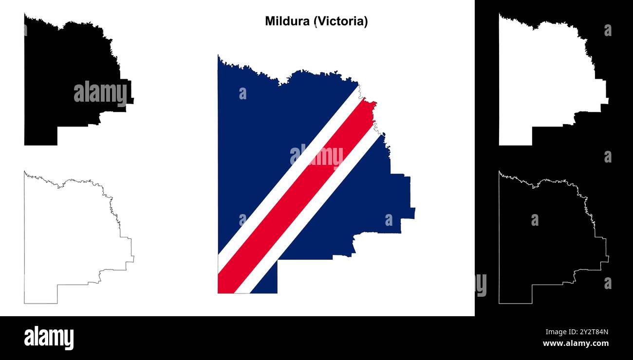 Blank victoria map hi-res stock photography and images - Alamy