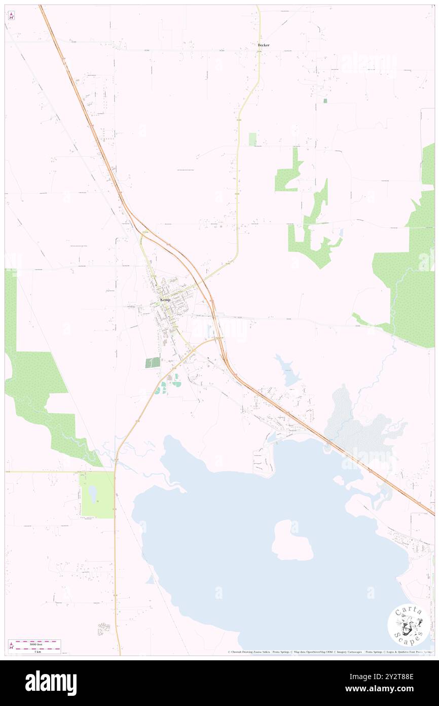 Kemp texas map Cut Out Stock Images & Pictures - Alamy