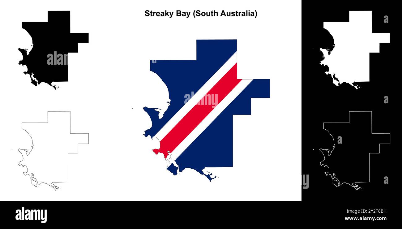 Blank streaky bay map hi-res stock photography and images - Alamy