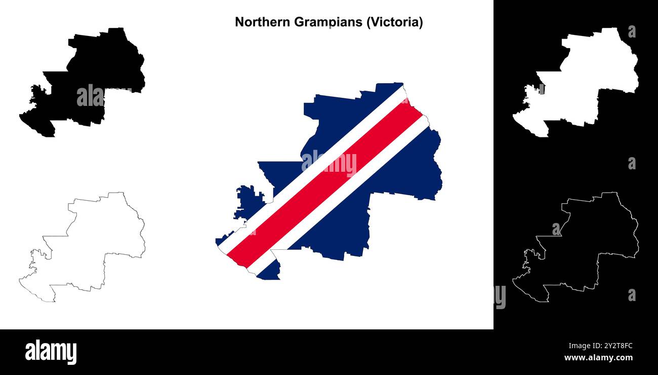 Blank victoria map hi-res stock photography and images - Alamy