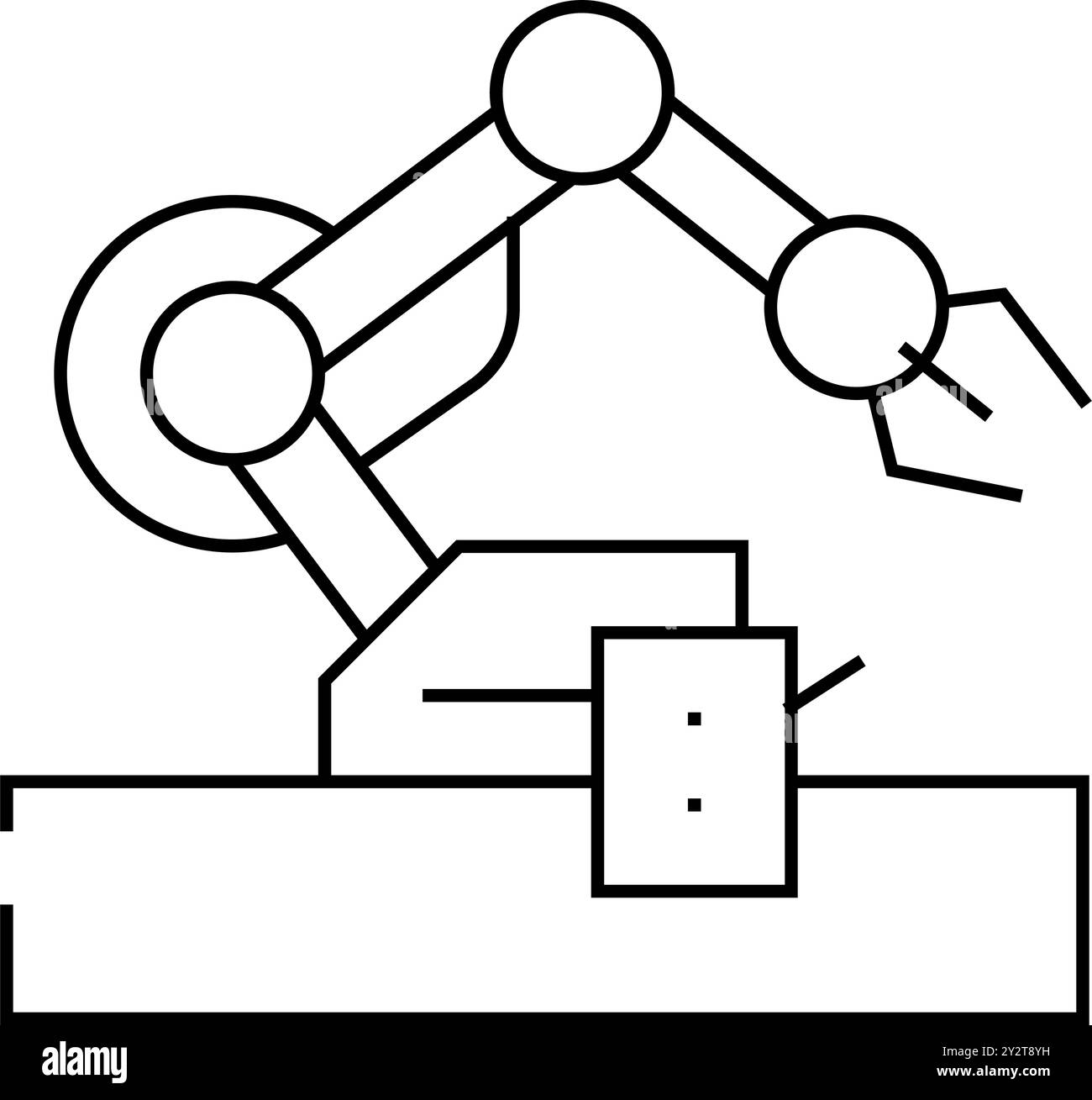 robotic arm robot line icon vector illustration Stock Vector Image ... robotic arm robot line icon vector illustration Stock Vector Image ...