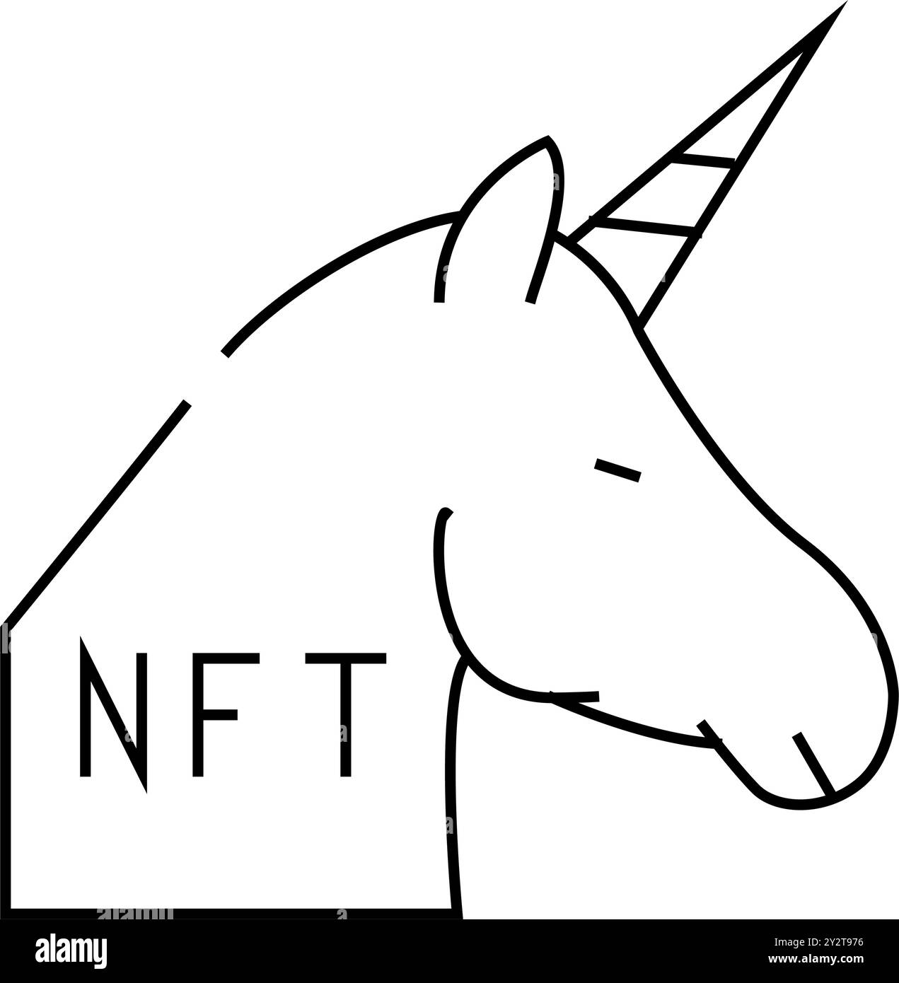 Unicorn digital Black and White Stock Photos & Images - Alamy