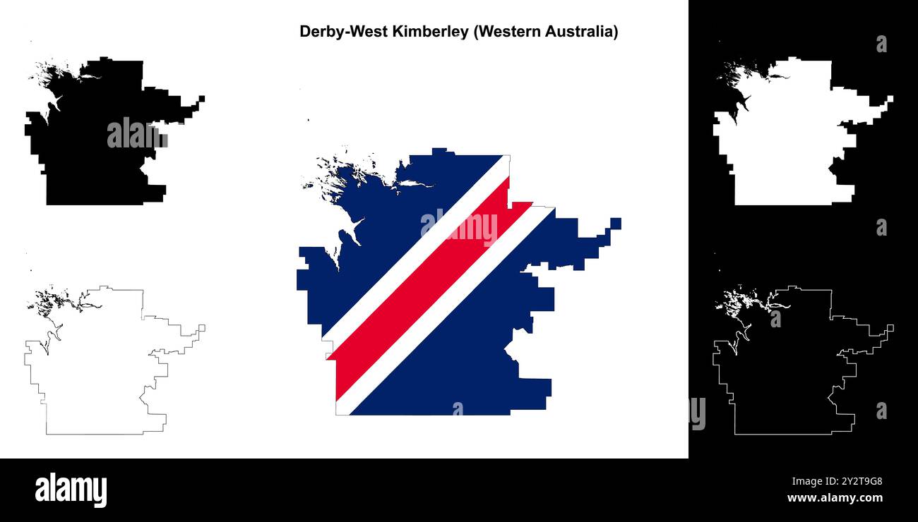 Kimberley region map hi-res stock photography and images - Alamy