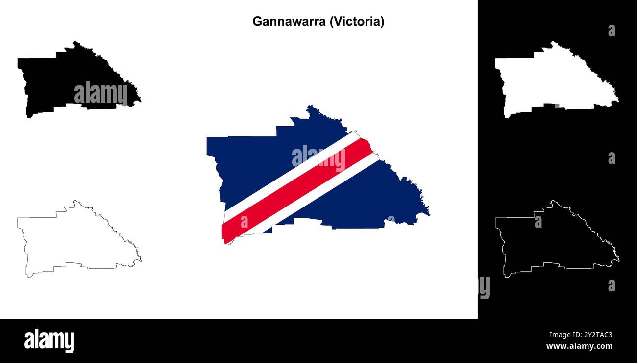 Blank victoria map hi-res stock photography and images - Alamy