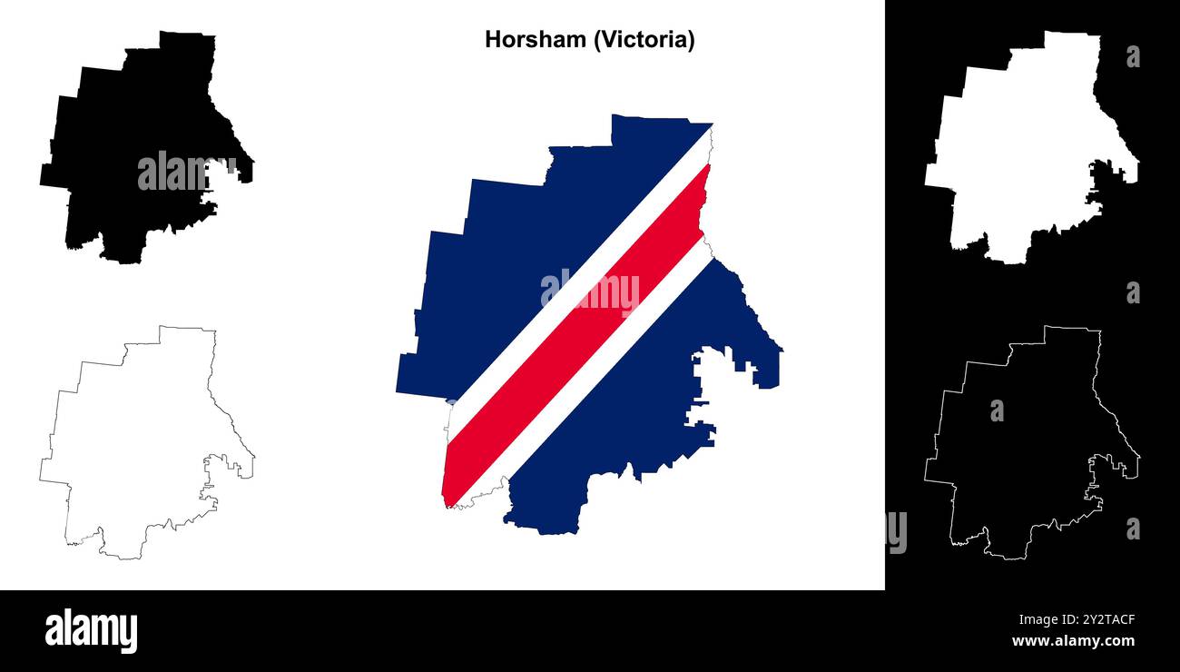 Map of horsham hi-res stock photography and images - Alamy