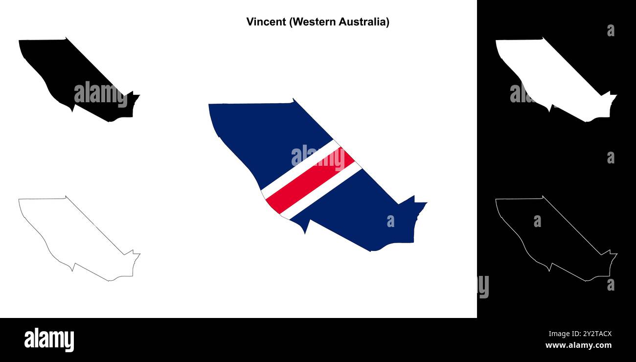 Vincent eps map hi-res stock photography and images - Alamy