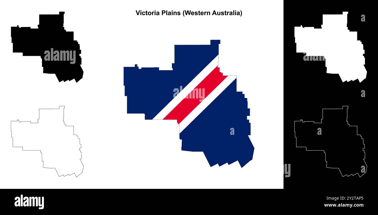 Blank victoria plains map hi-res stock photography and images - Alamy
