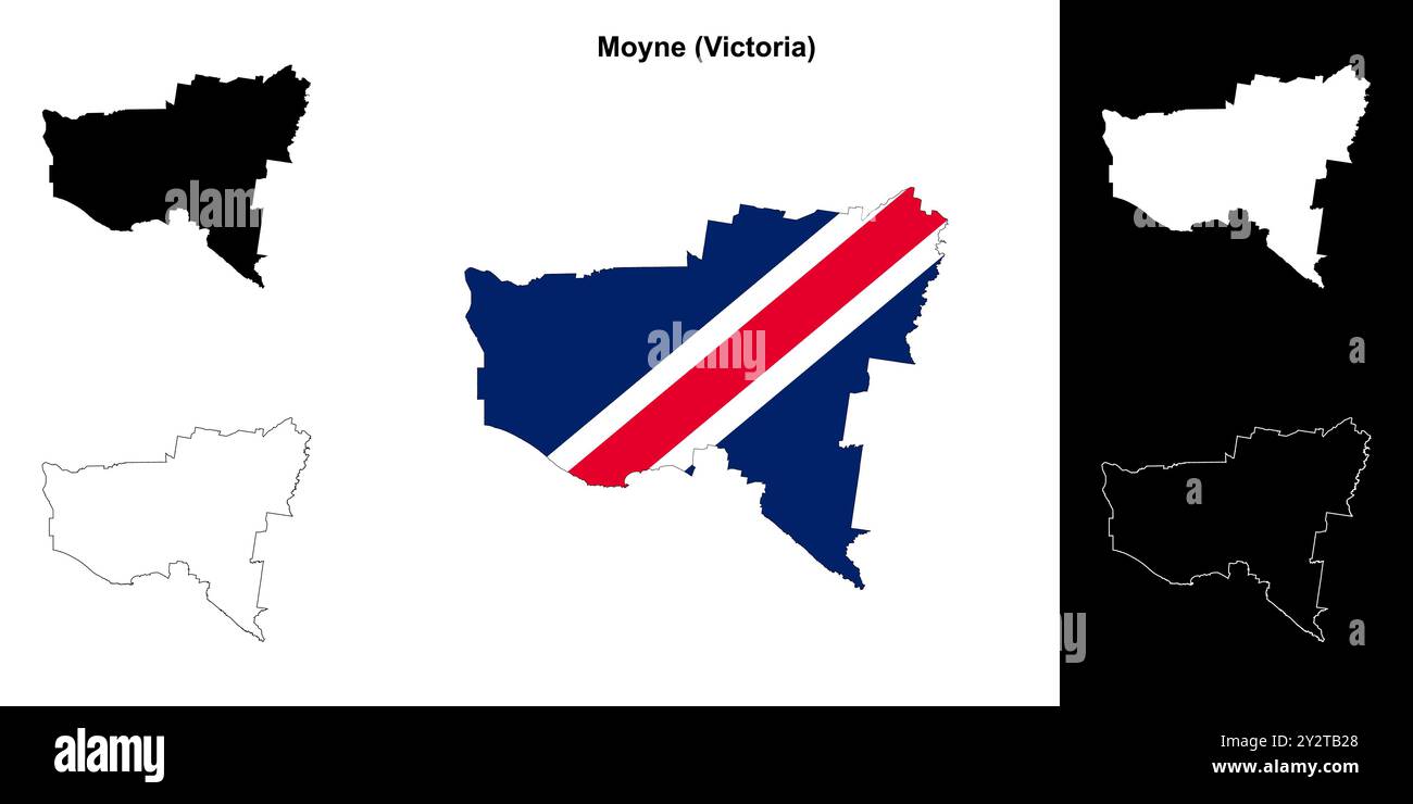 Blank victoria map hi-res stock photography and images - Alamy