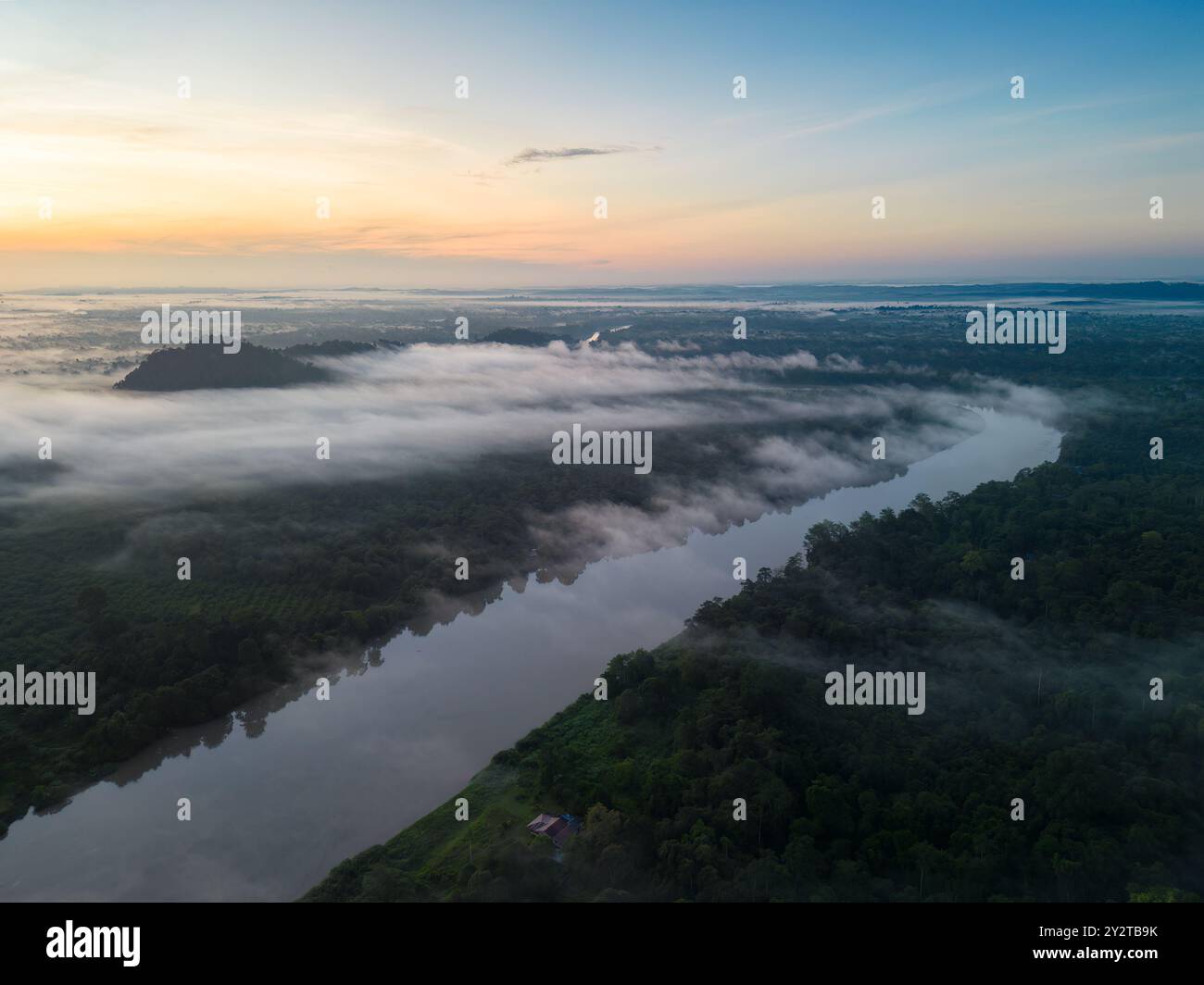 Winding river borneo hi-res stock photography and images - Alamy