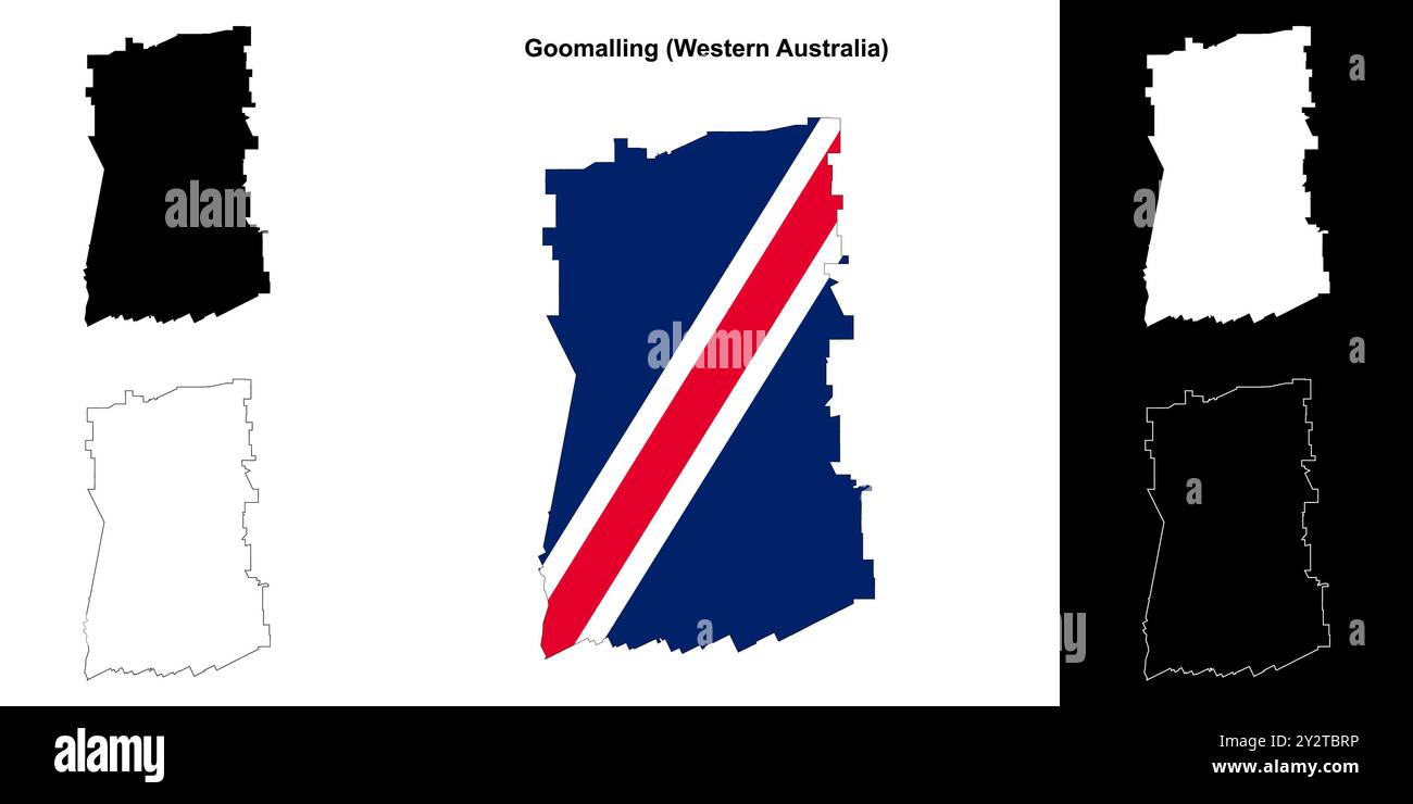 Goomalling (Western Australia) outline map set Stock Vector Image & Art ...