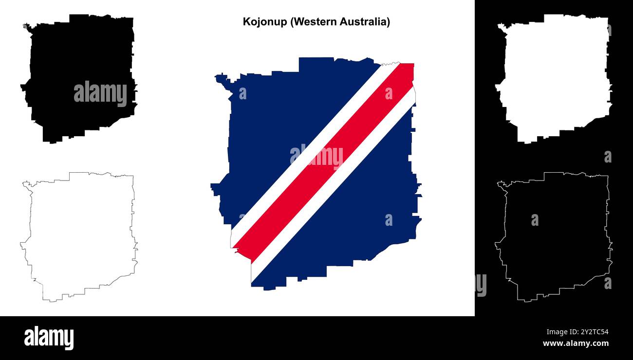 Blank kojonup map hi-res stock photography and images - Alamy