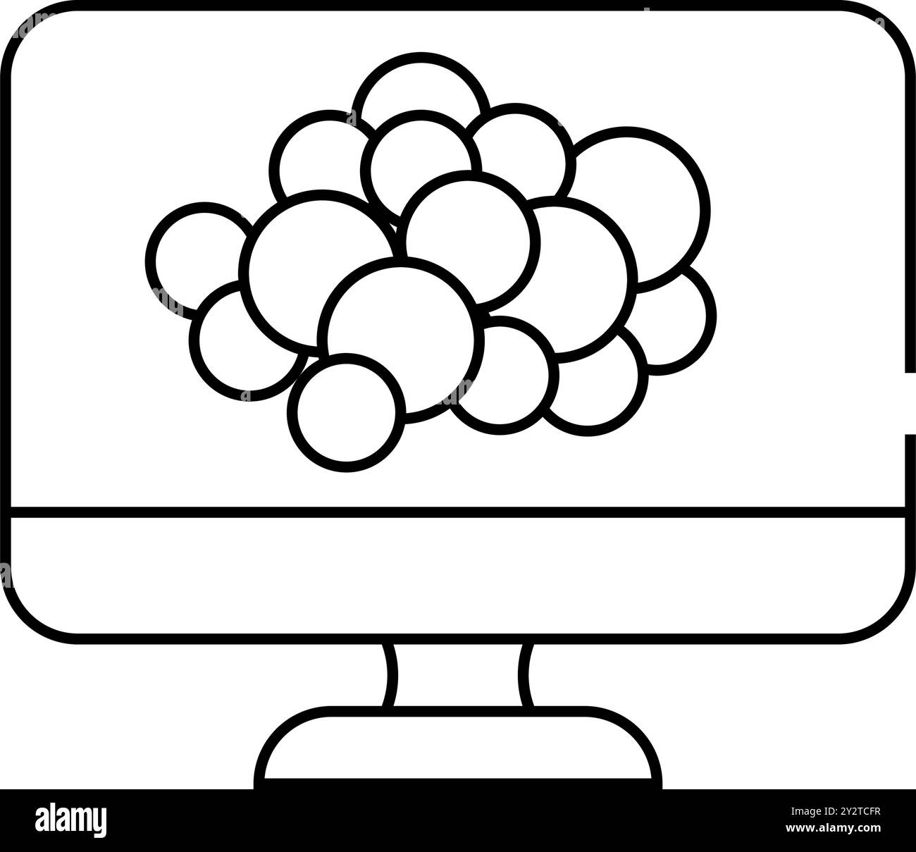 color blindness test ophthalmology line icon vector illustration Stock ...