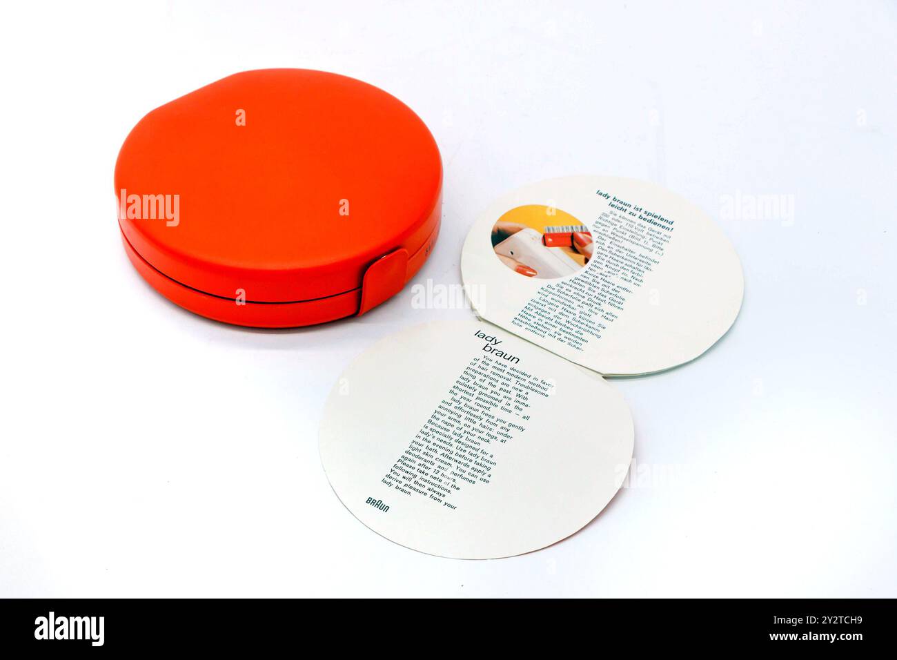 vintage orange Braun Lady 5650 ladyshaver 1971 Electric Razor Shaver ...