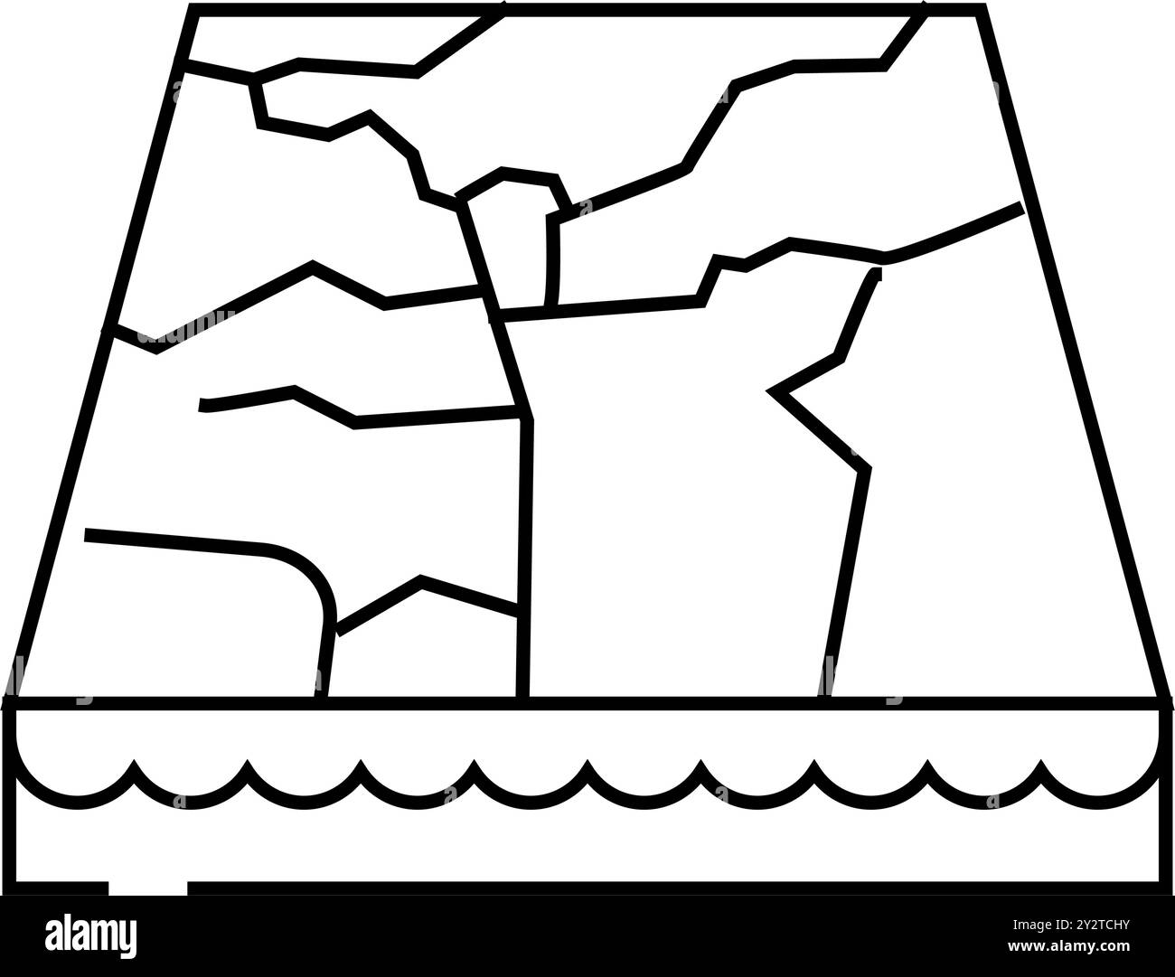marble material floor layer line icon vector illustration Stock Vector ...