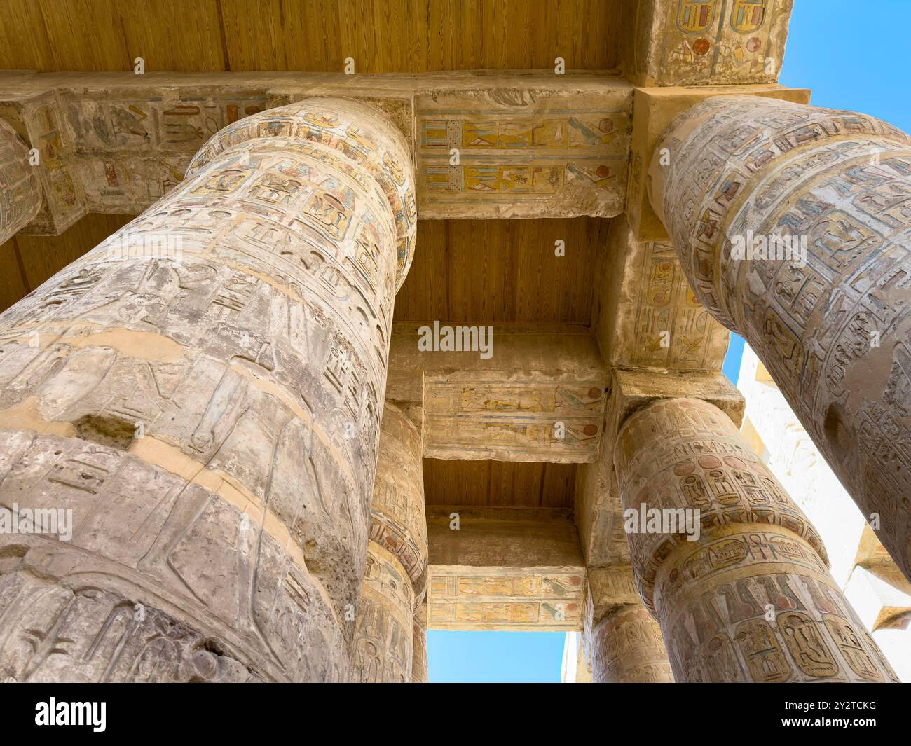 Luxor, Egypt; January 16, 2024: The Hypostyle Hall of the Temple of ...