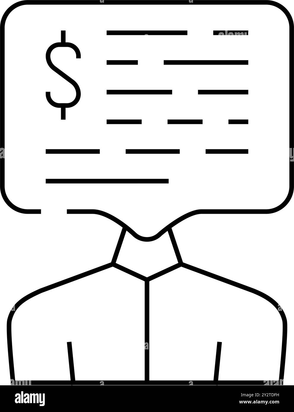 salary money talks line icon vector illustration Stock Vector Image ...