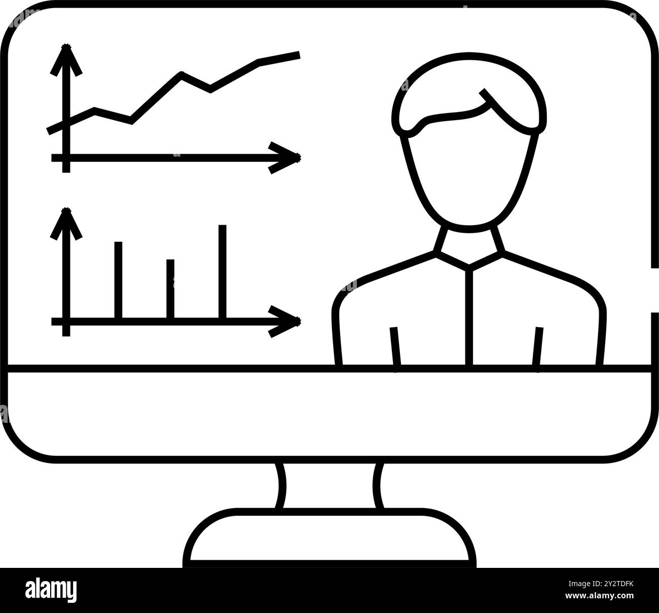 Skills researching online icon Black and White Stock Photos & Images ...