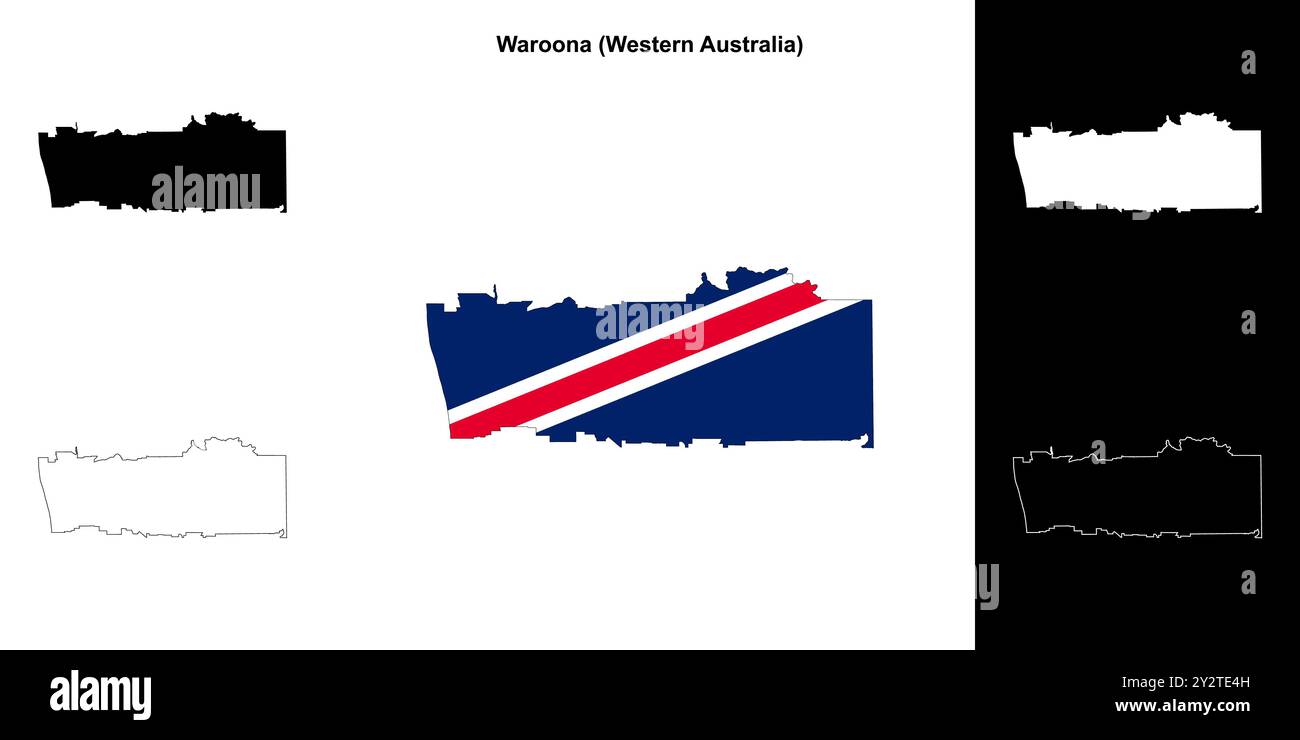 Map of waroona vector vectors hi-res stock photography and images - Alamy