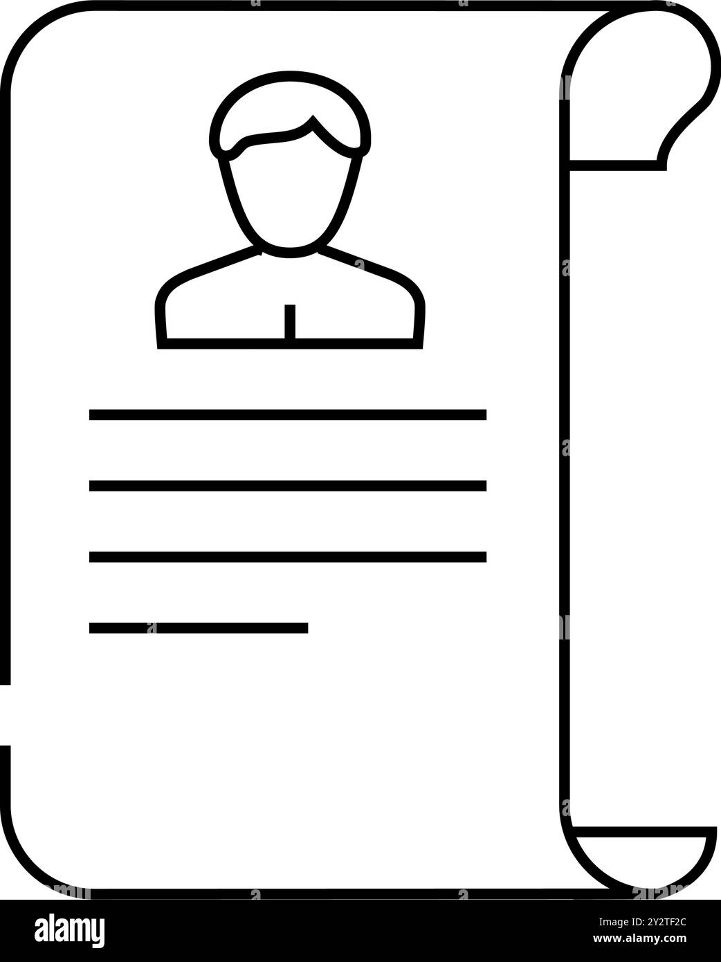 death certificate line icon vector illustration Stock Vector Image ...