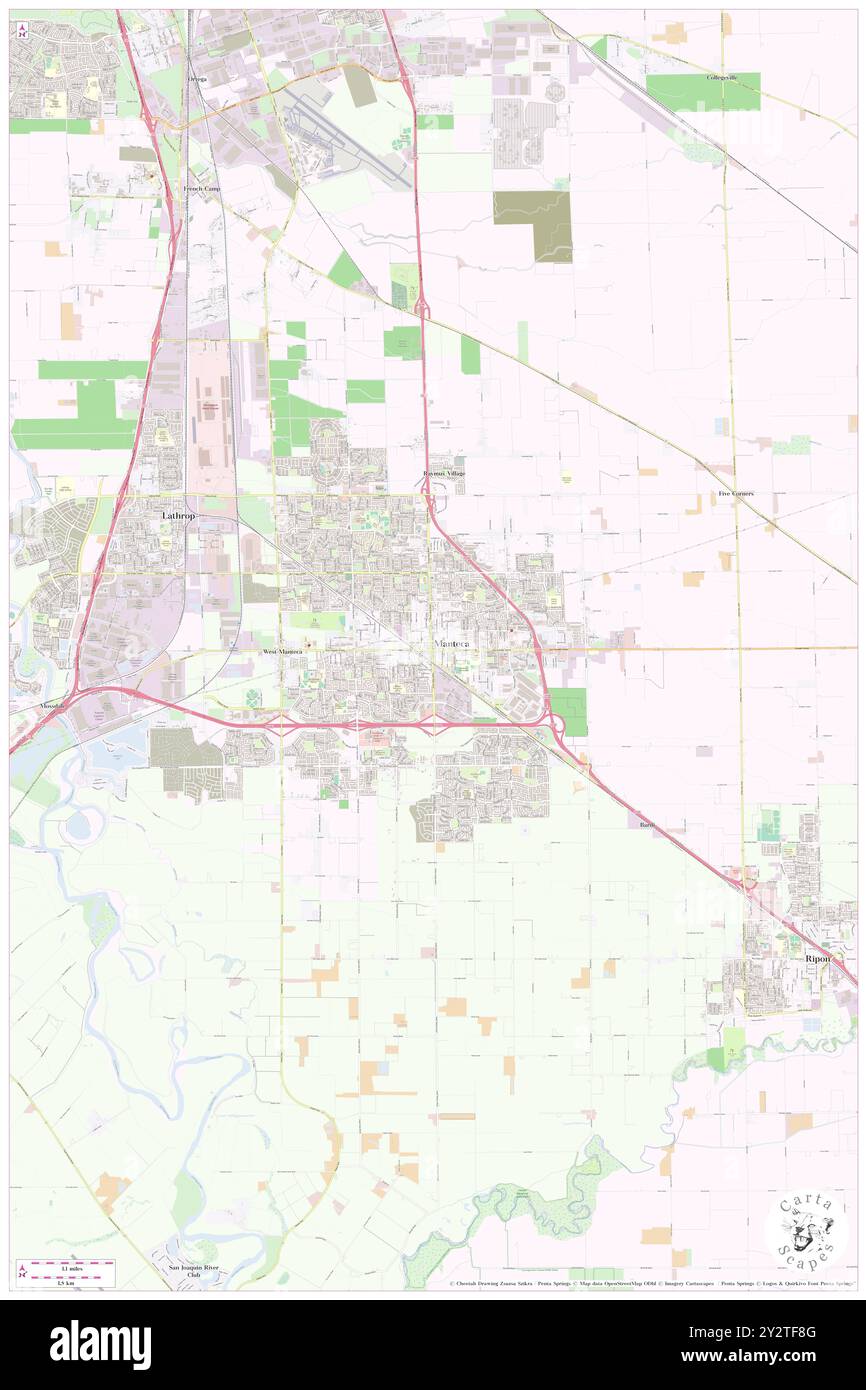 Map of manteca Cut Out Stock Images & Pictures - Alamy