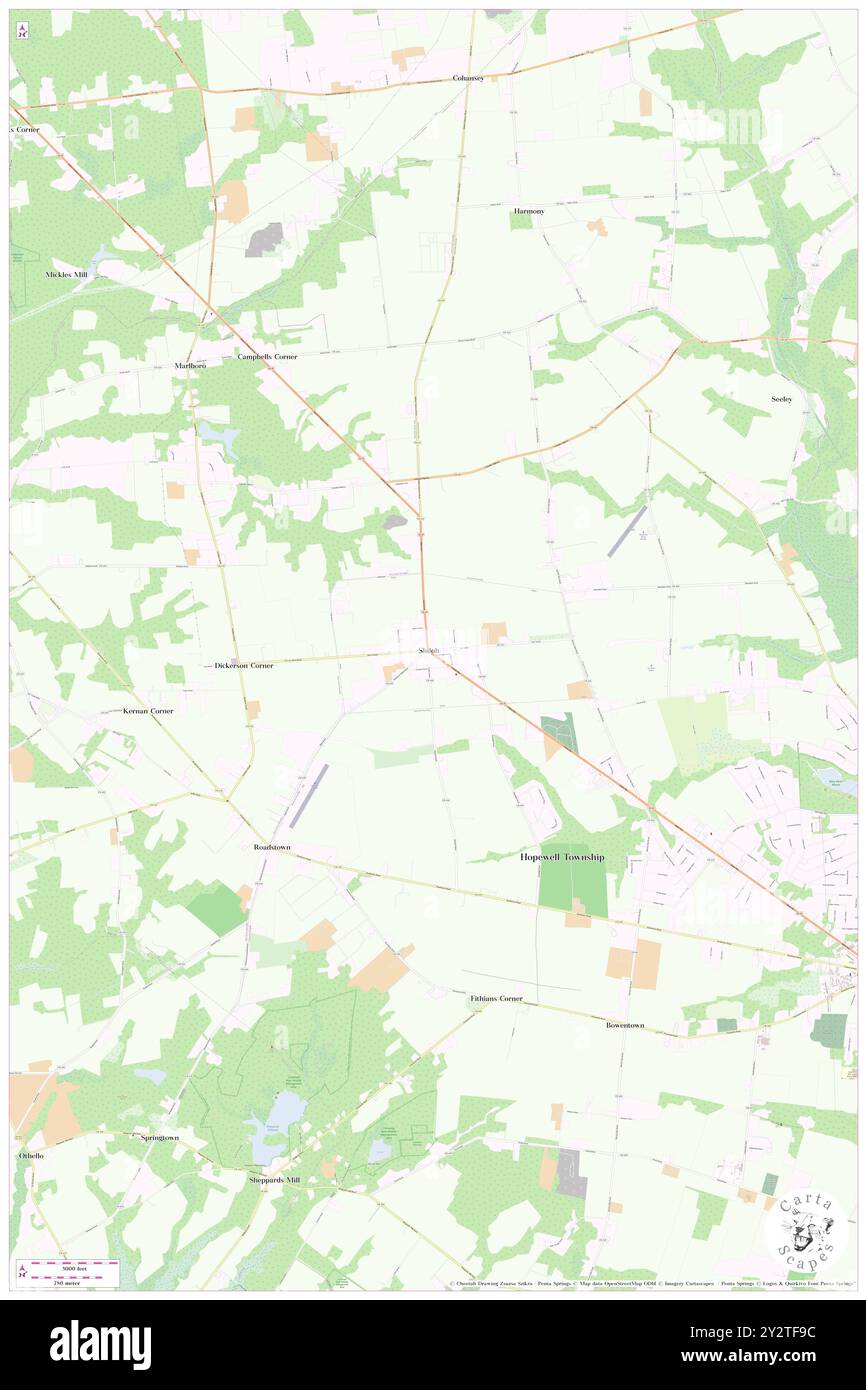 Map of shiloh new jersey Cut Out Stock Images & Pictures - Alamy