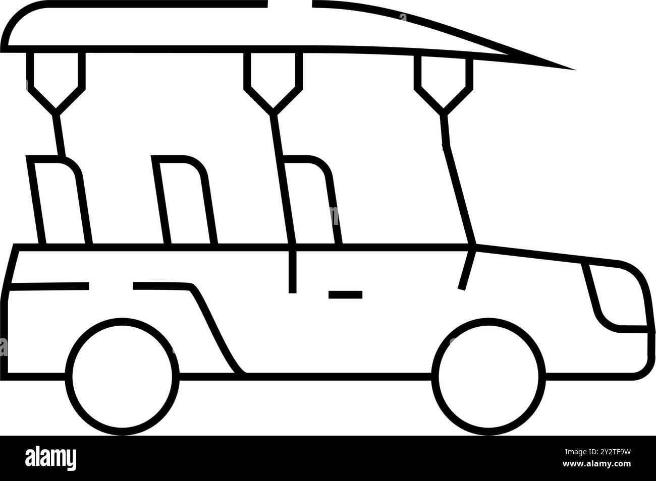safari car line icon vector illustration Stock Vector Image & Art - Alamy