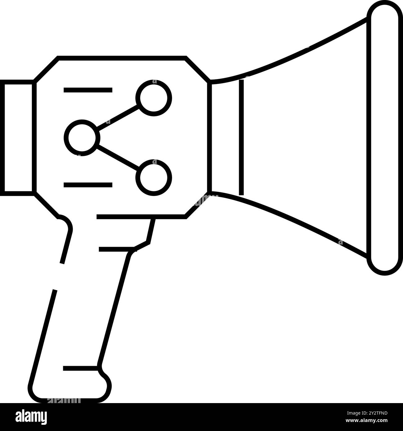 dissemination of information in media line icon vector illustration ...