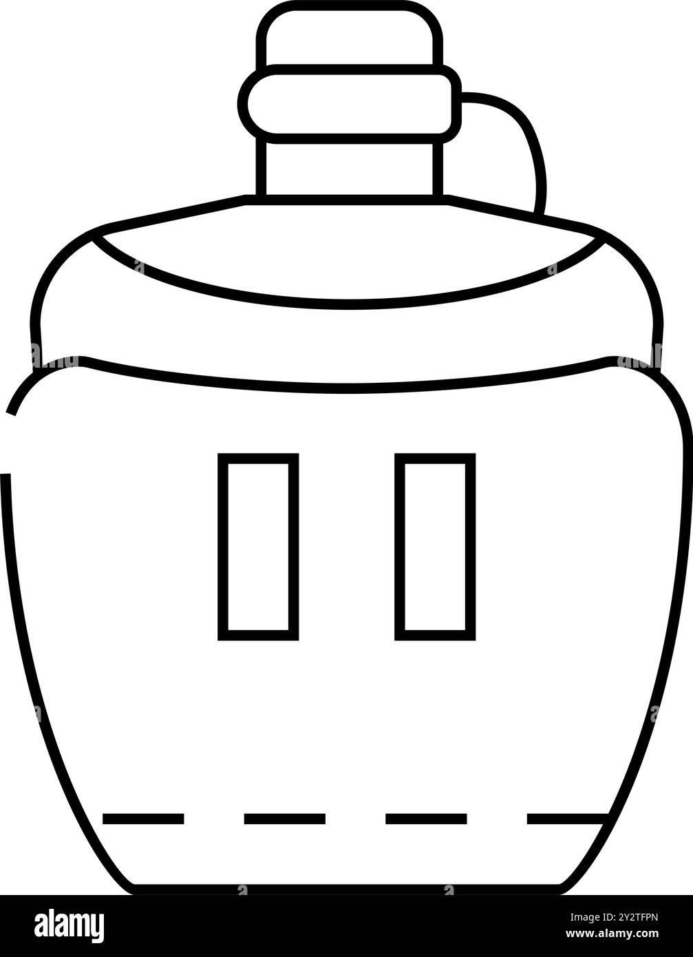 flask drink line icon vector illustration Stock Vector Image & Art - Alamy