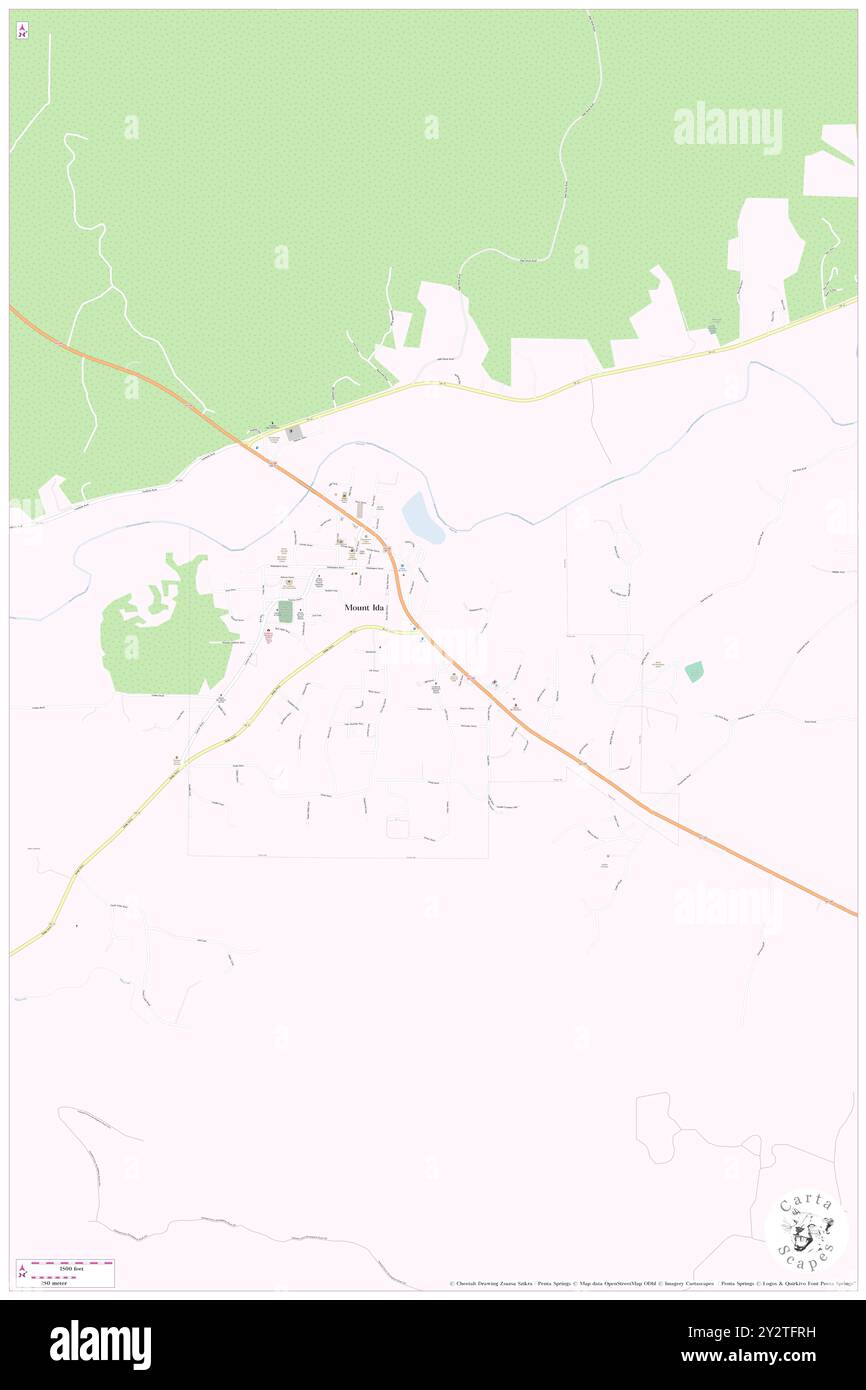 Mount ida arkansas map Cut Out Stock Images & Pictures - Alamy