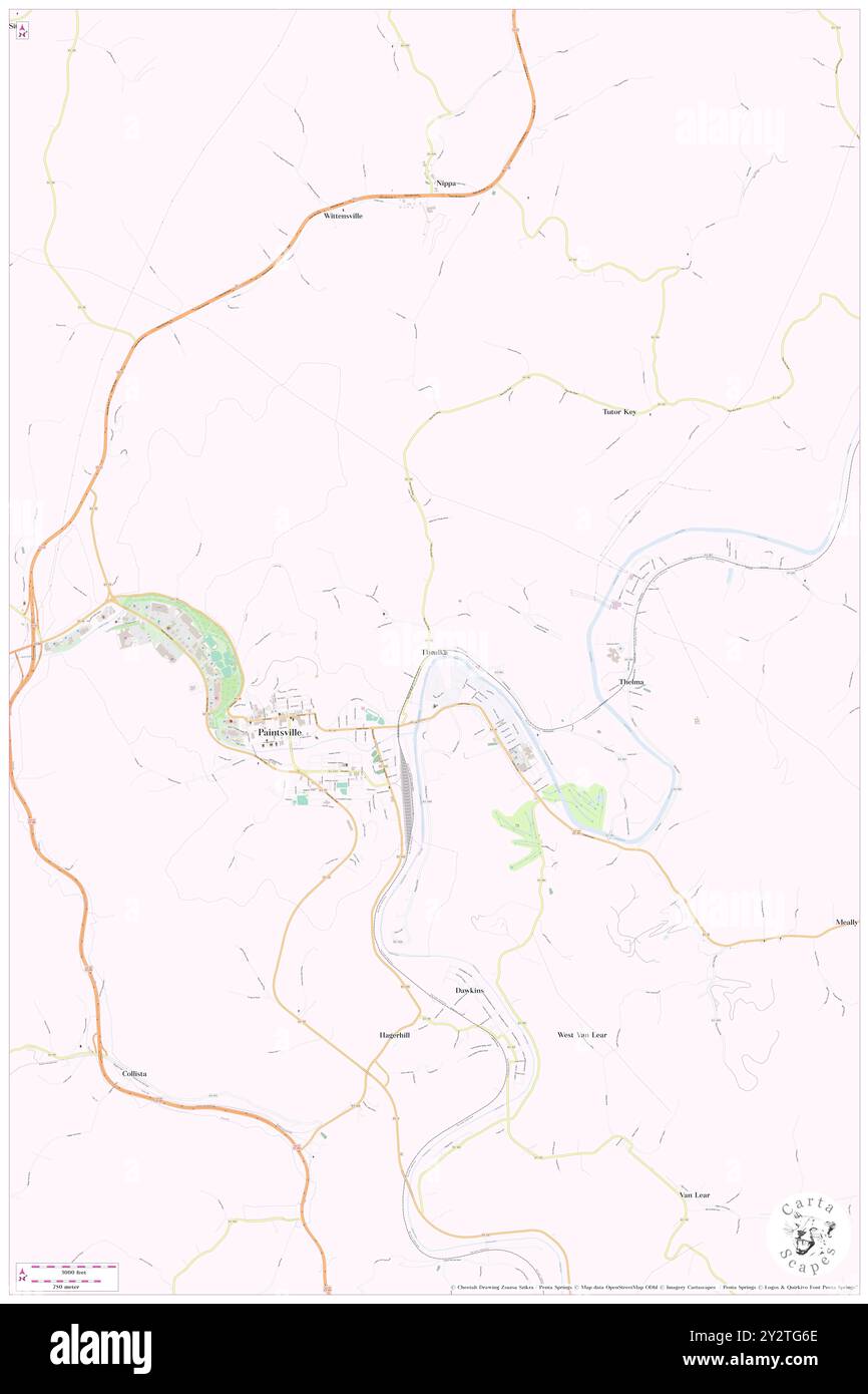 Thealka, Johnson County, US, United States, Kentucky, N 37 49' 19'', S ...