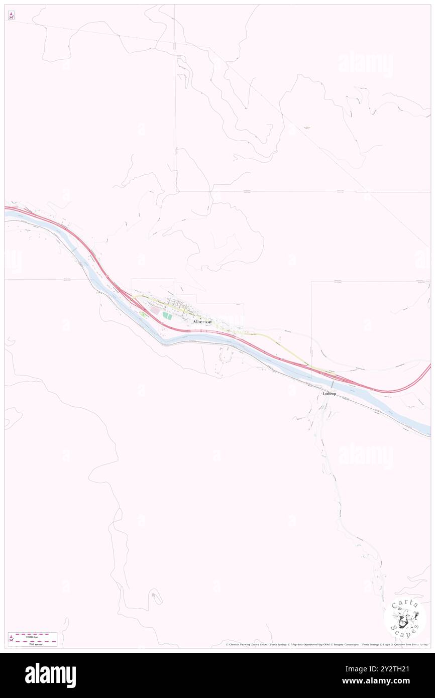 Alberton montana map Cut Out Stock Images & Pictures - Alamy
