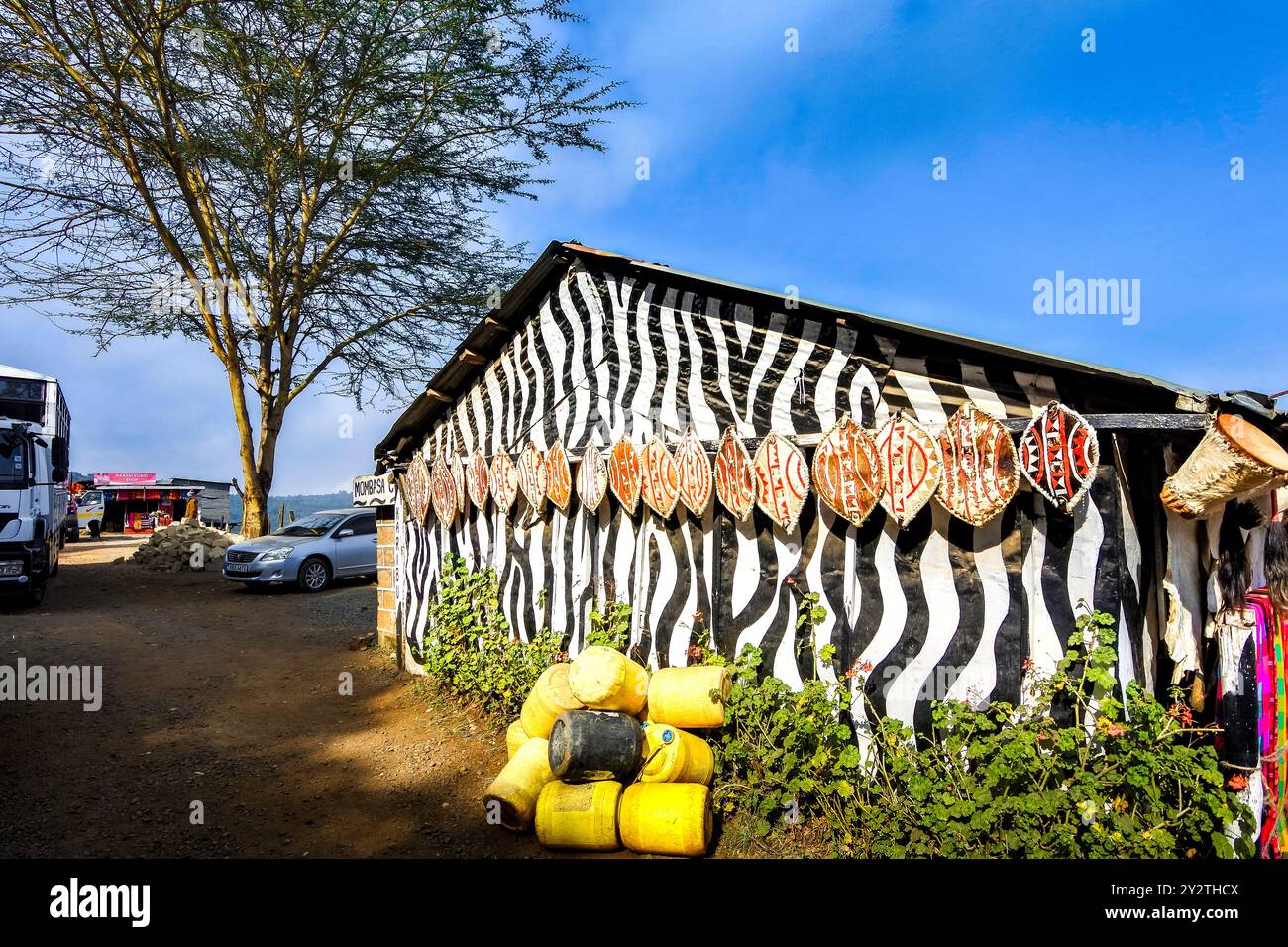 Scenic view of the Rift Valley from a viewpoint on the outskirts of ...