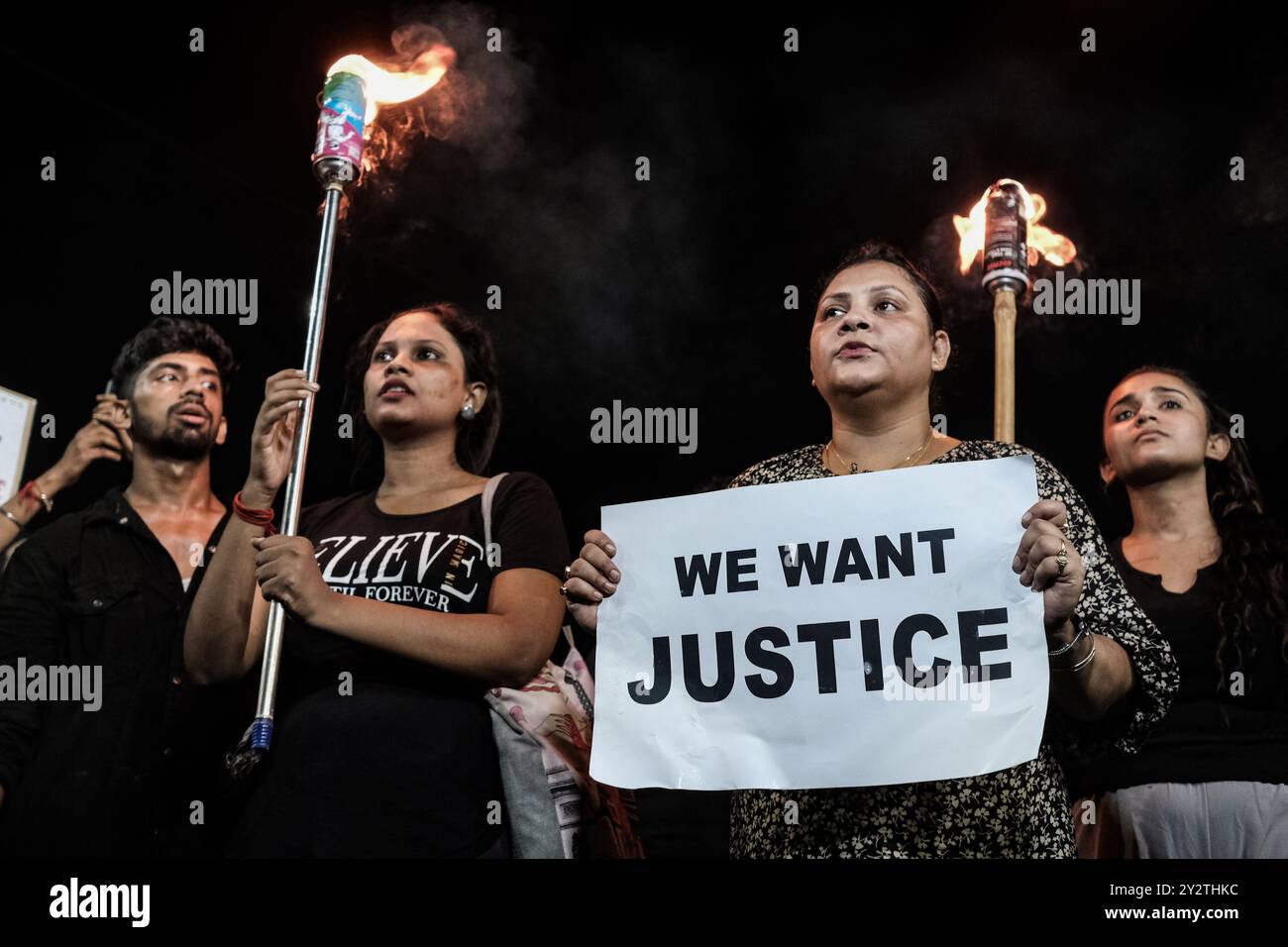 Kolkata, India. 04th Sep, 2024. All night candle light protest observed ...