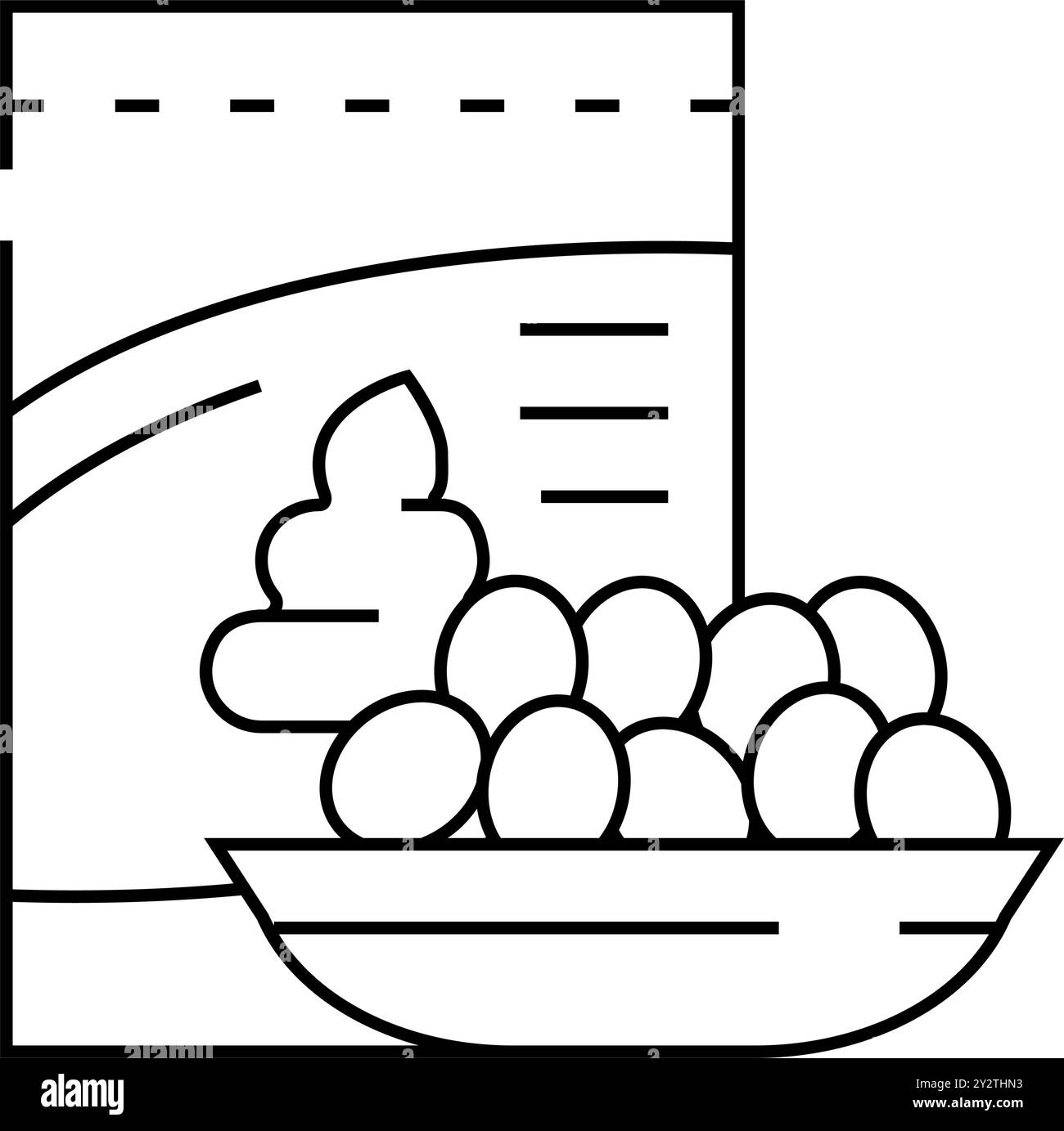 Vegetable plant wasabi line Stock Vector Images - Alamy