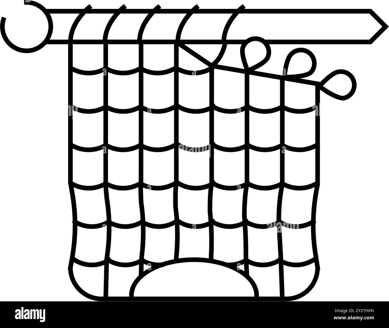 Knitting artwork hobby line Stock Vector Images - Alamy