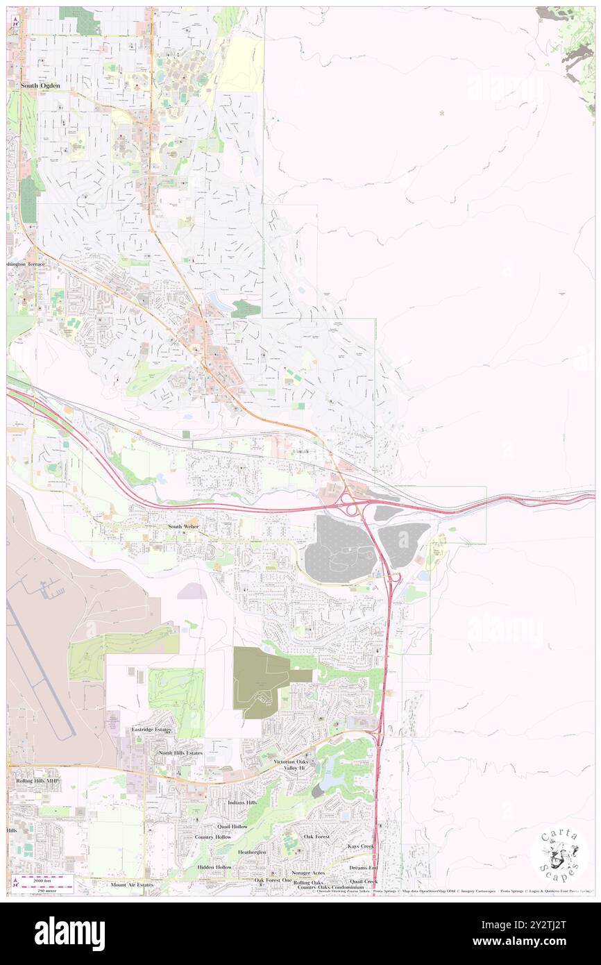 Uintah county map Cut Out Stock Images & Pictures - Alamy