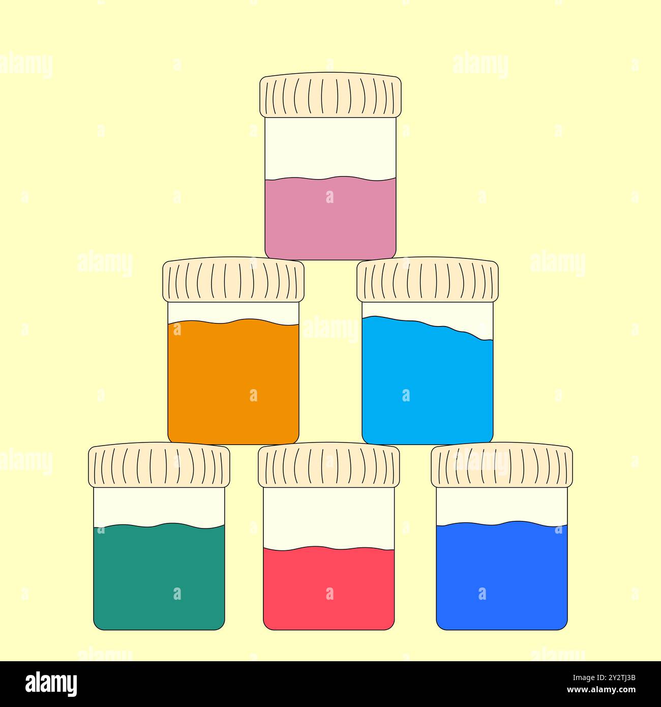 Paint jars classroom hi-res stock photography and images - Alamy