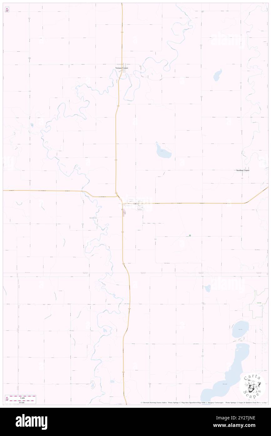 Map of amboy minnesota Cut Out Stock Images & Pictures - Alamy