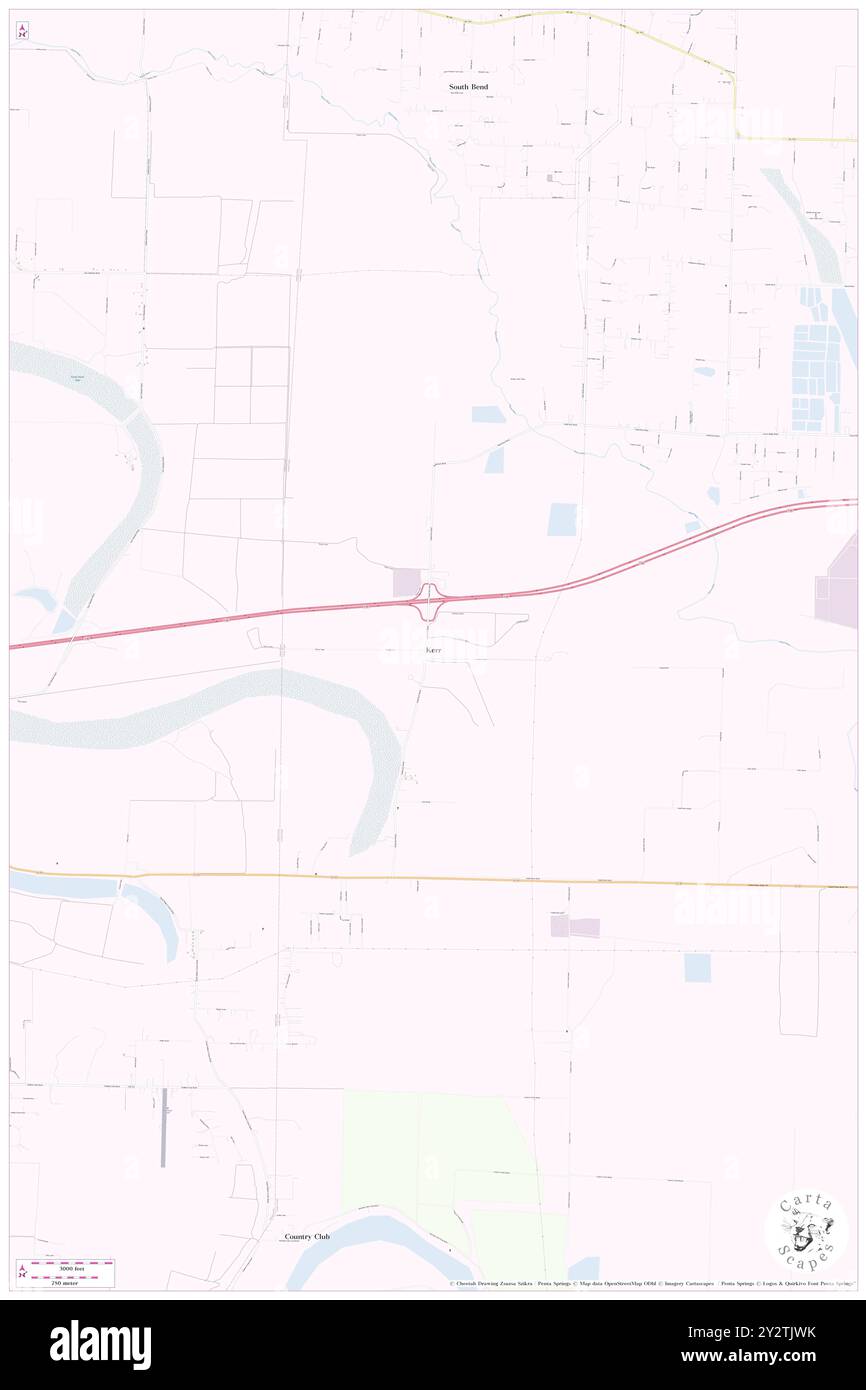 Kerr county map hi-res stock photography and images - Alamy