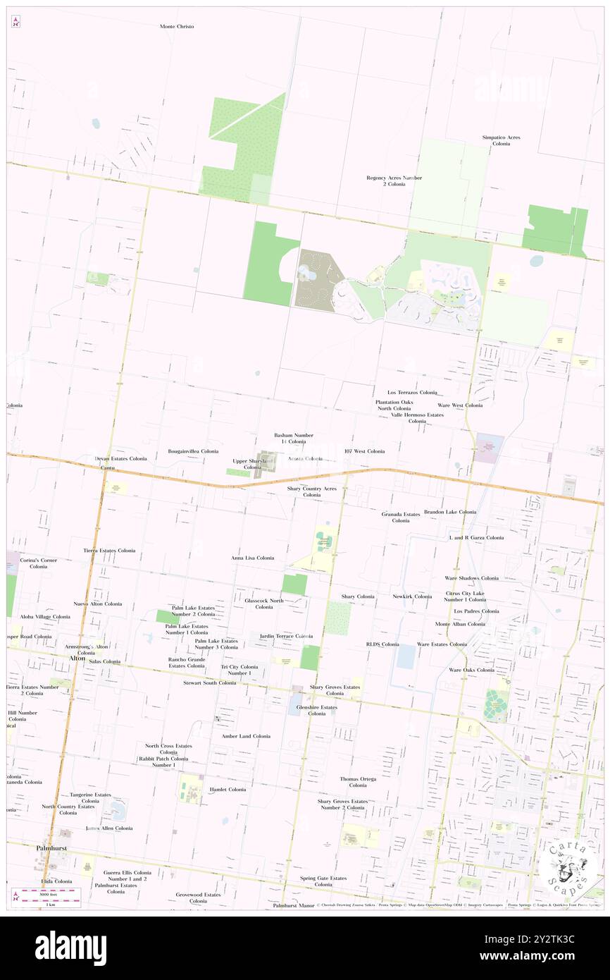 Acosta Colonia, Hidalgo County, US, United States, Texas, N 26 19' 2 ...