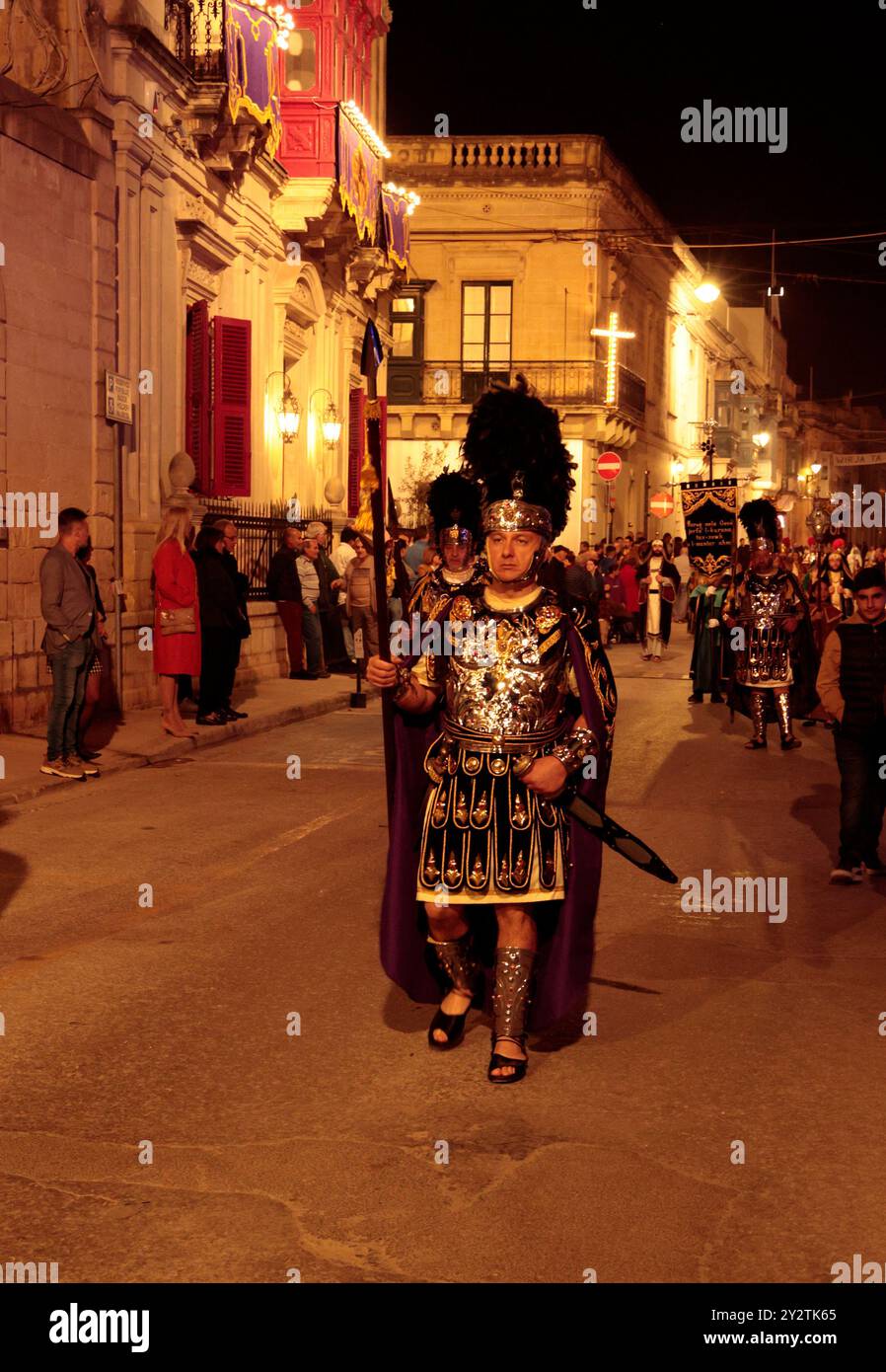 A man dressed as a high ranking Roman army officer, taking part in the ...