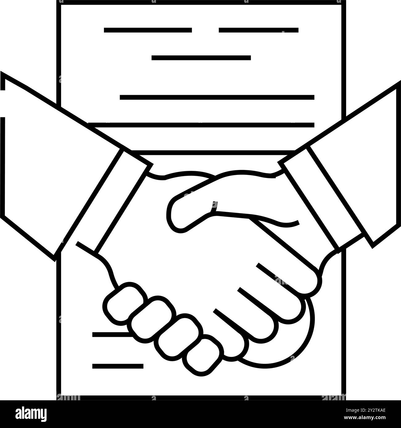 Celebrating marriage contract Cut Out Stock Images & Pictures - Alamy