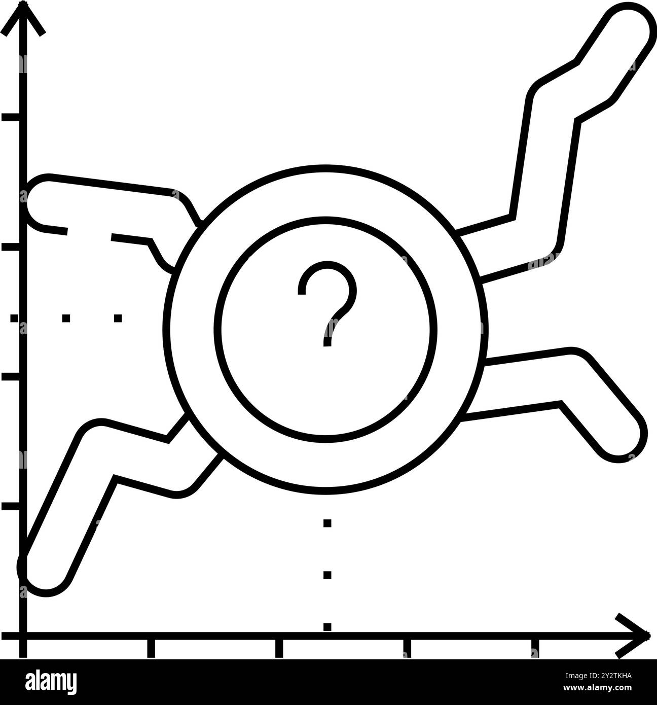 analyze data science line icon vector illustration Stock Vector Image ...