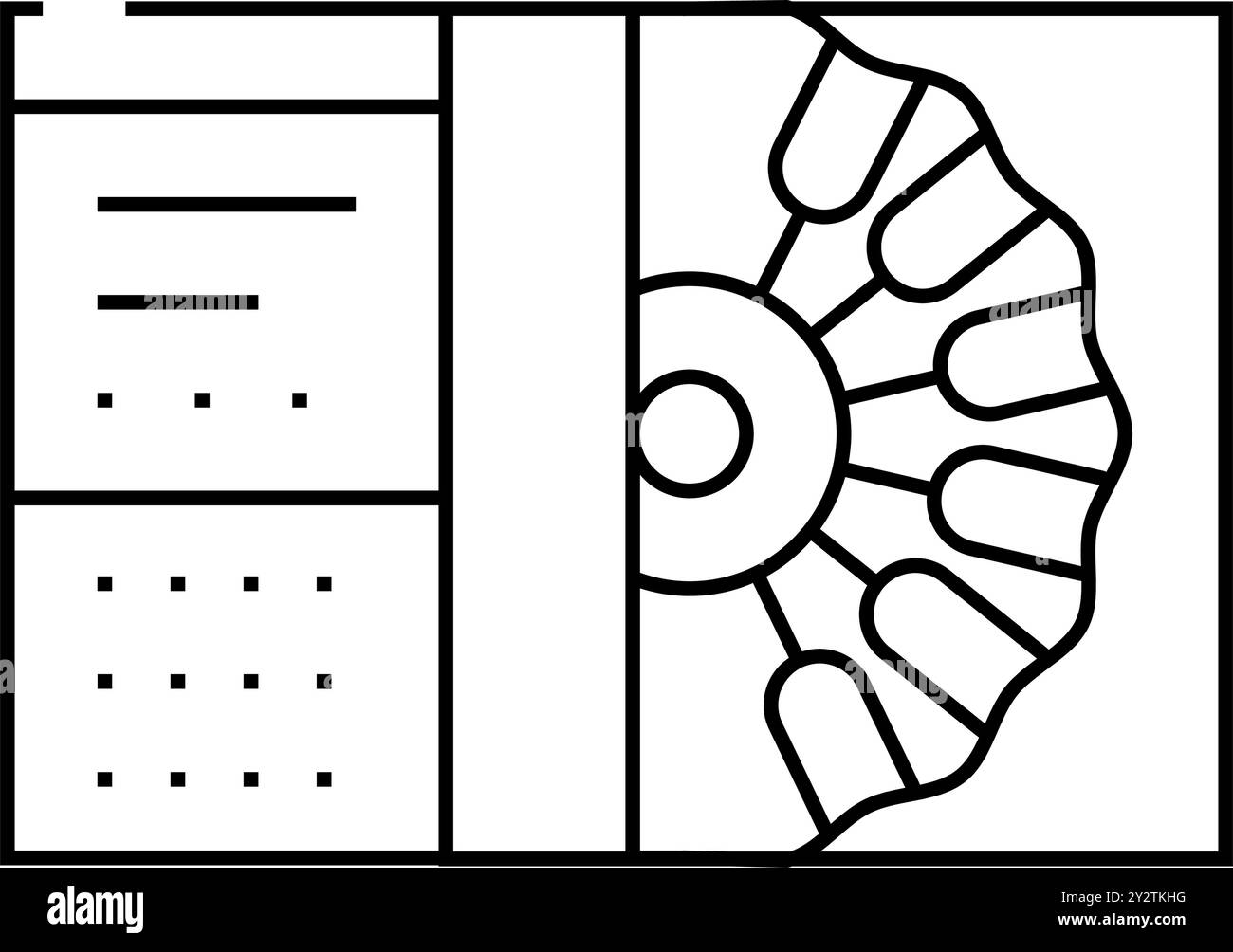 atomic absorption spectrometer line icon vector illustration Stock ...