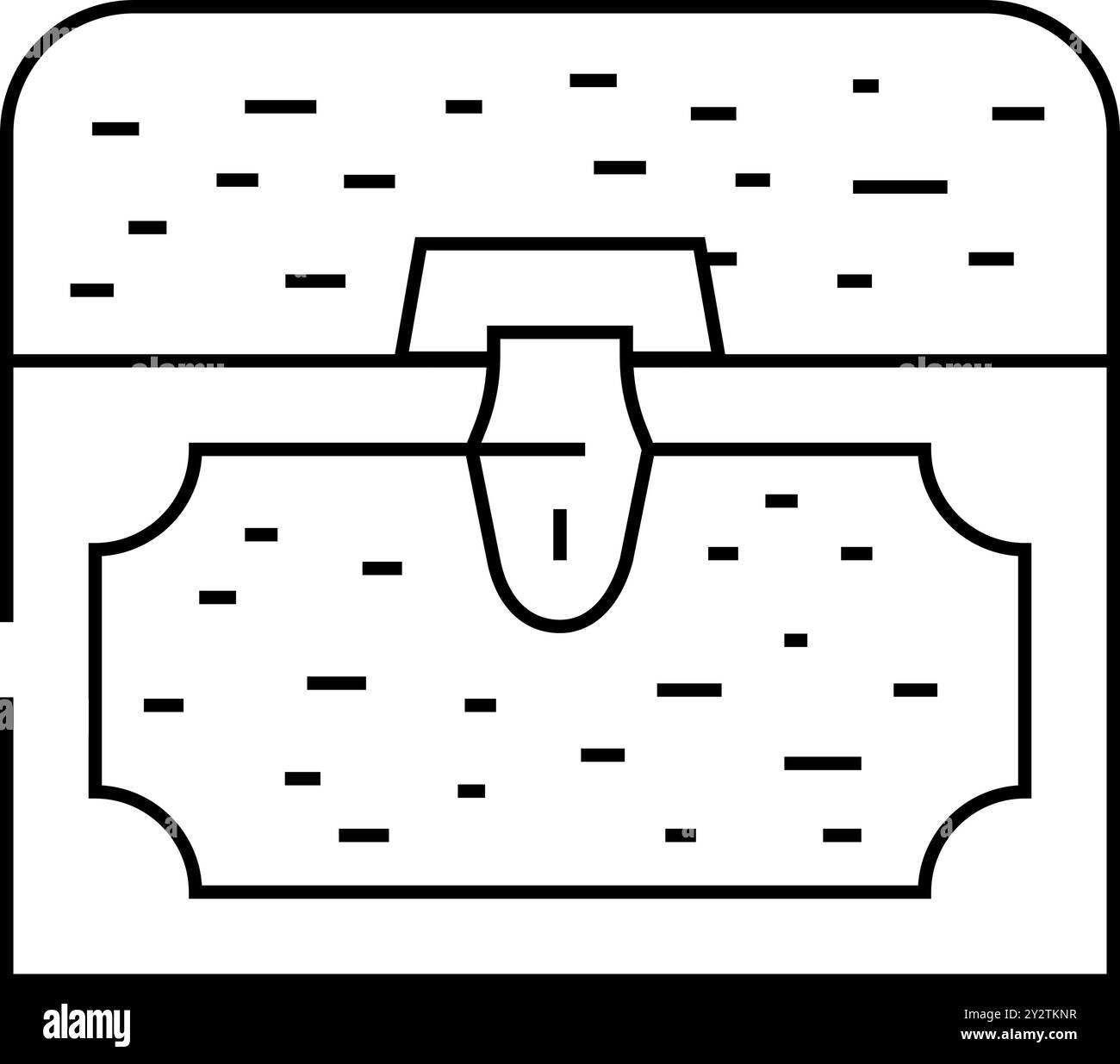 treasure chest line icon vector illustration Stock Vector Image & Art ...