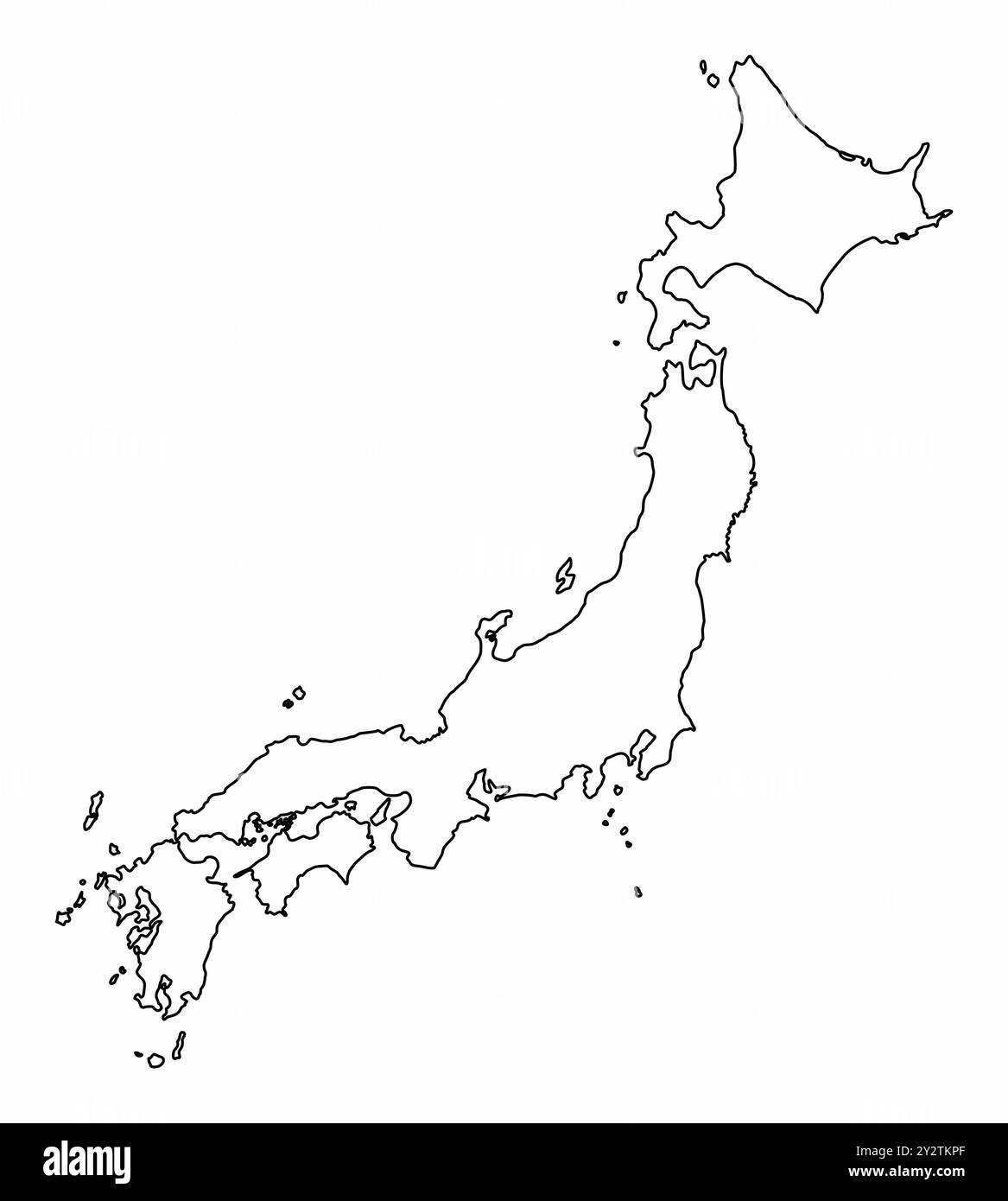 Japan outline map isolated on white background Stock Vector Image & Art ... Japan outline map isolated on white background Stock Vector Image & Art ...