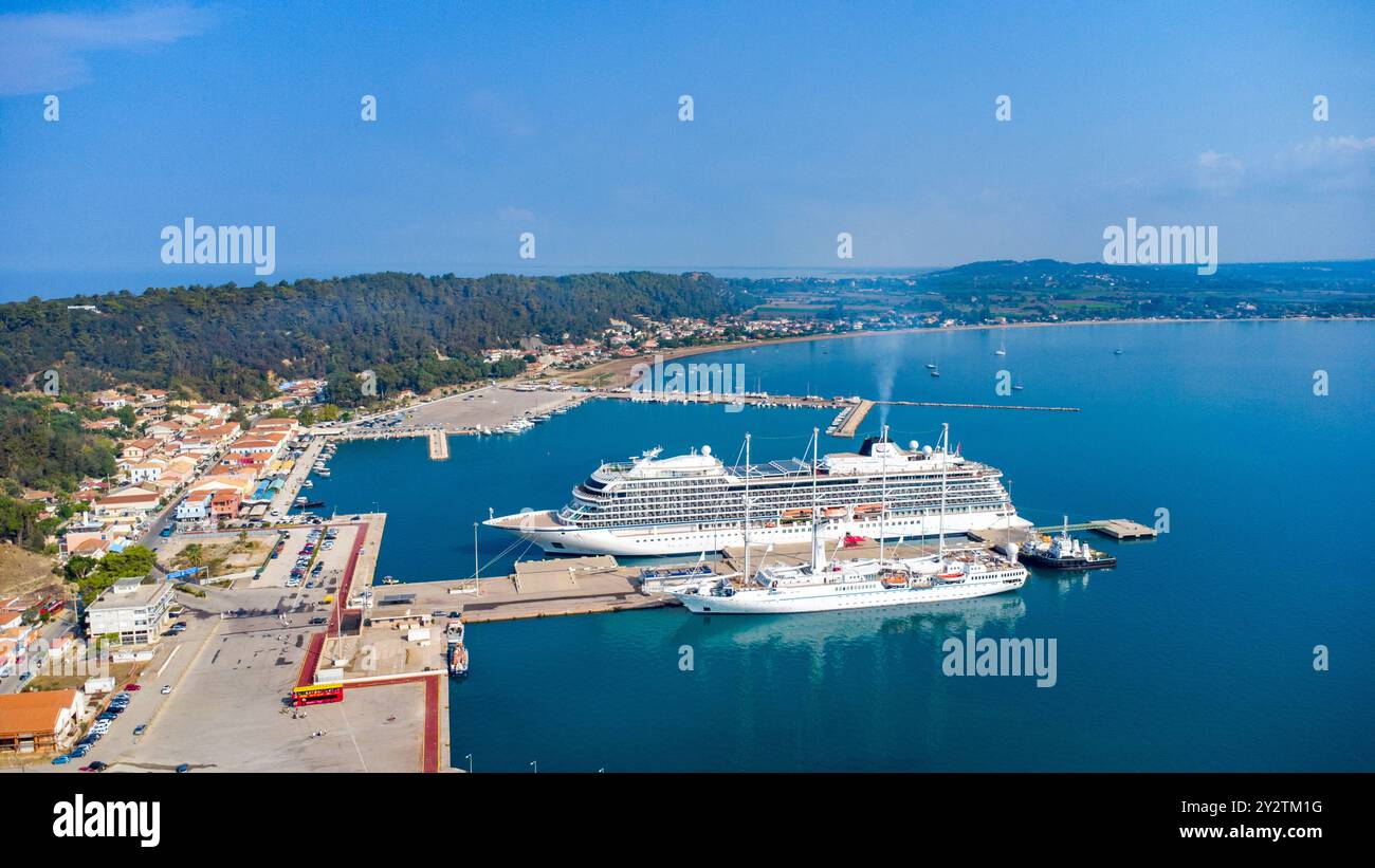 Katakolon, Greece - August 30, 2024: The cruise ship Viking Sea is ...