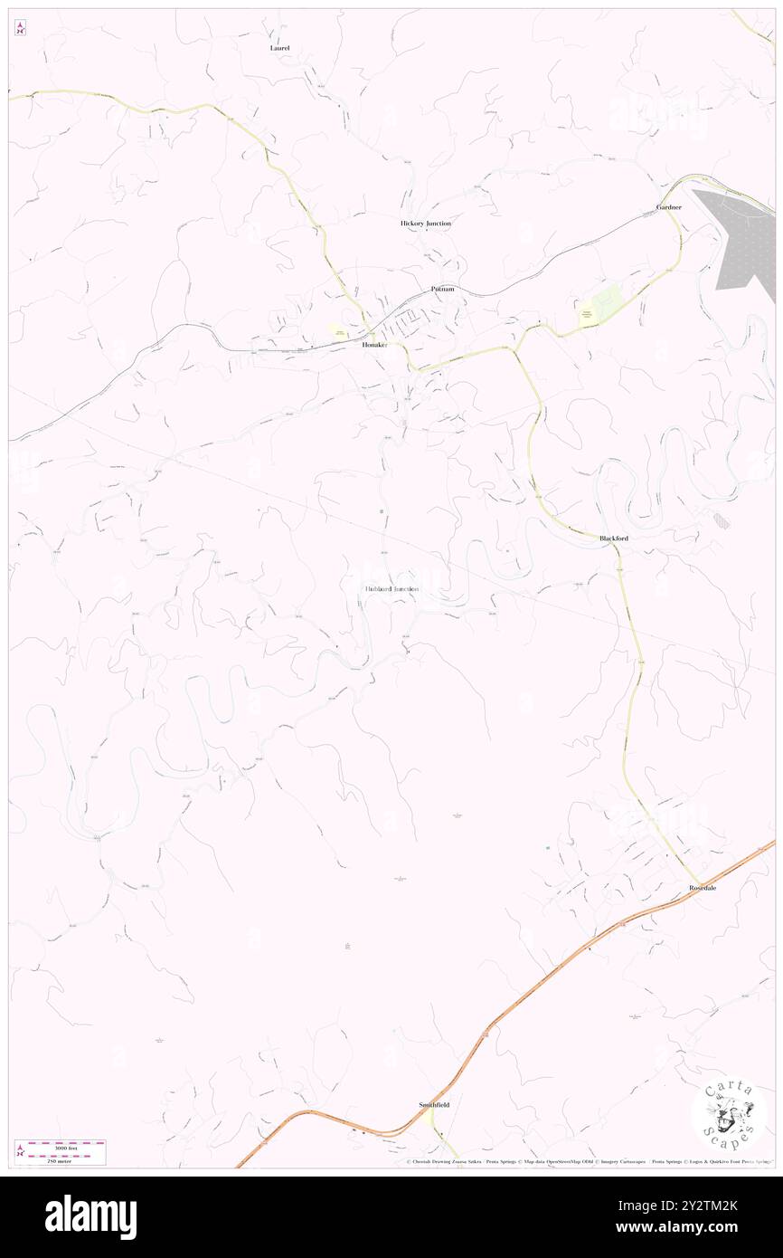 Hubbard Junction, Russell County, US, United States, Virginia, N 36 59 ...