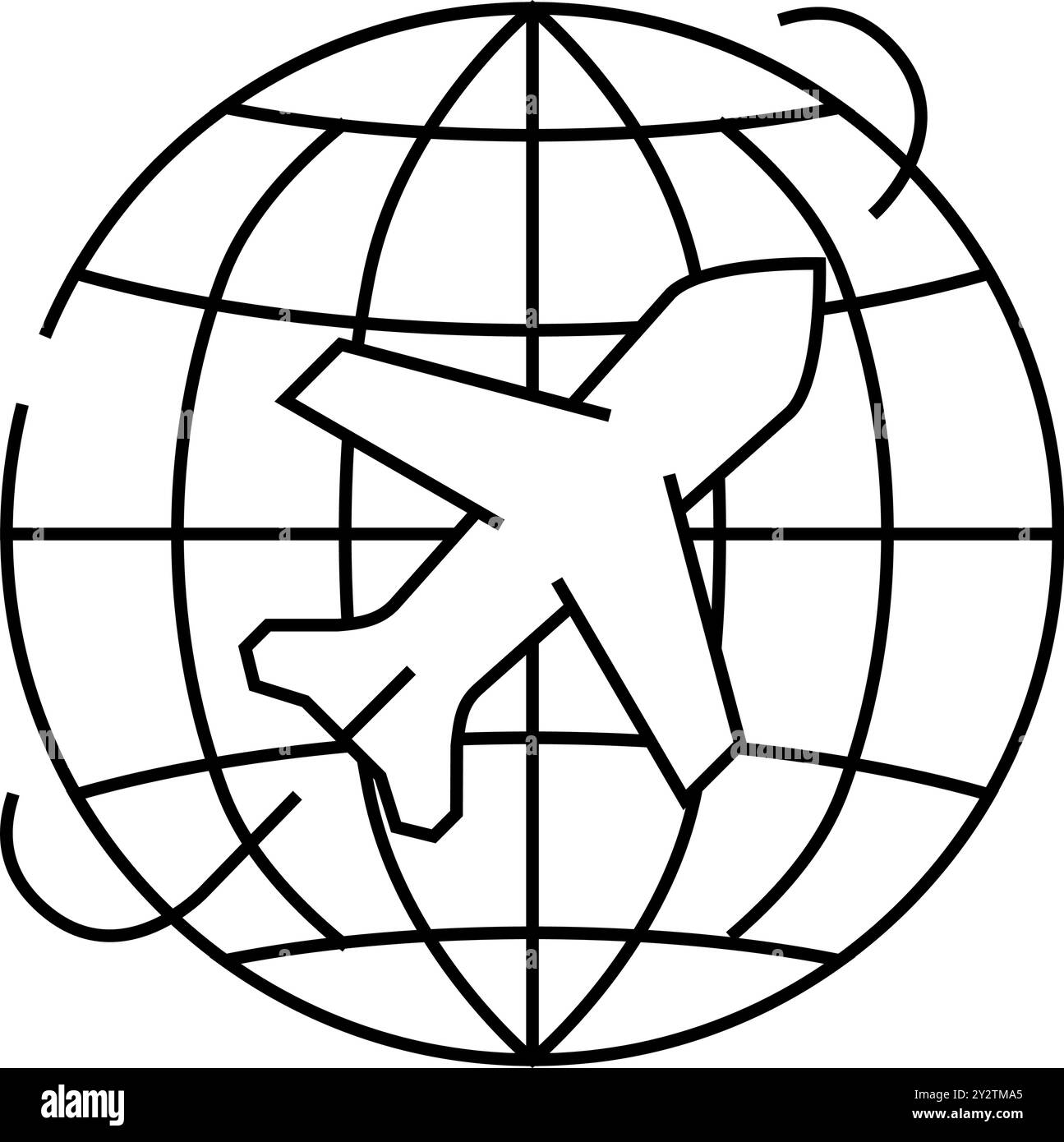 international travel line icon vector illustration Stock Vector Image ...
